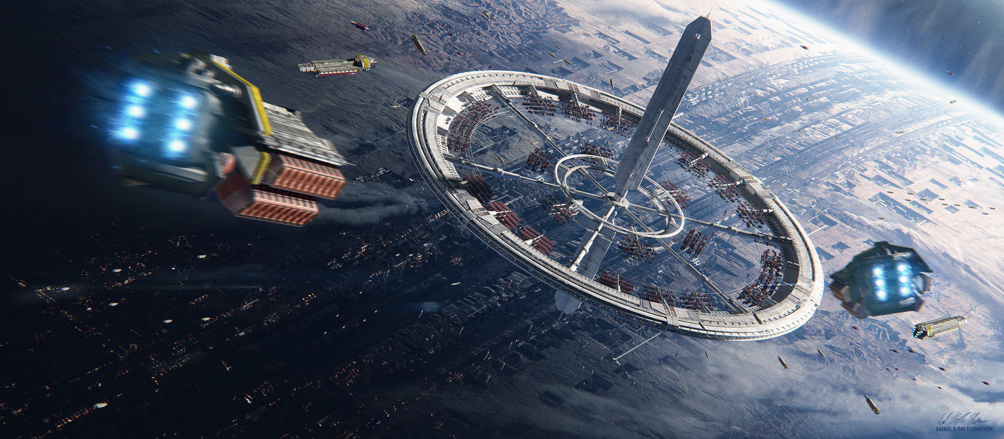 Gabriel Björk Stiernström - Battleship Apollo - Concept Art & Promotional Art