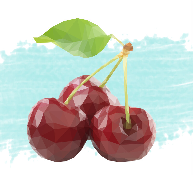 ArtStation - Low Poly Cherries