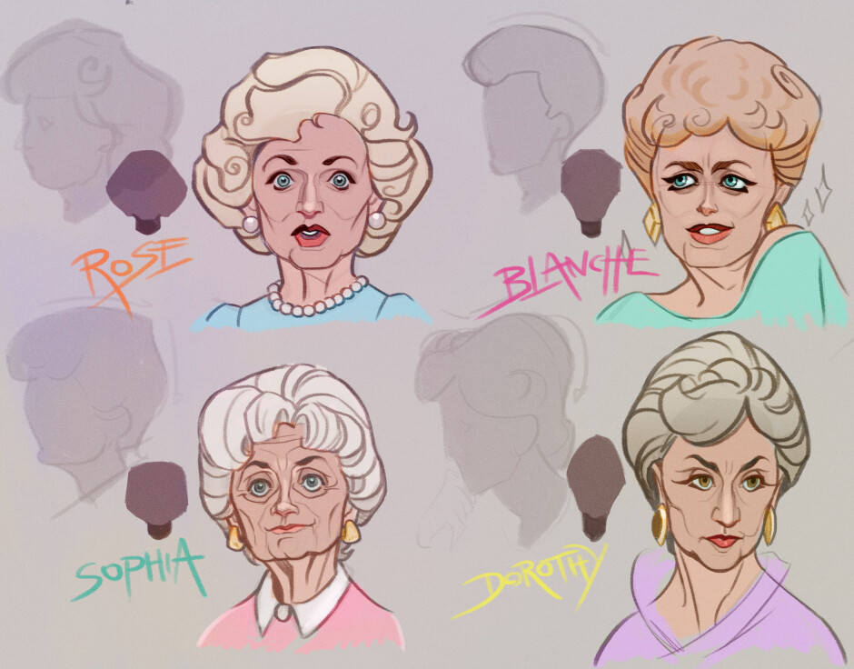 ArtStation - Golden Girls