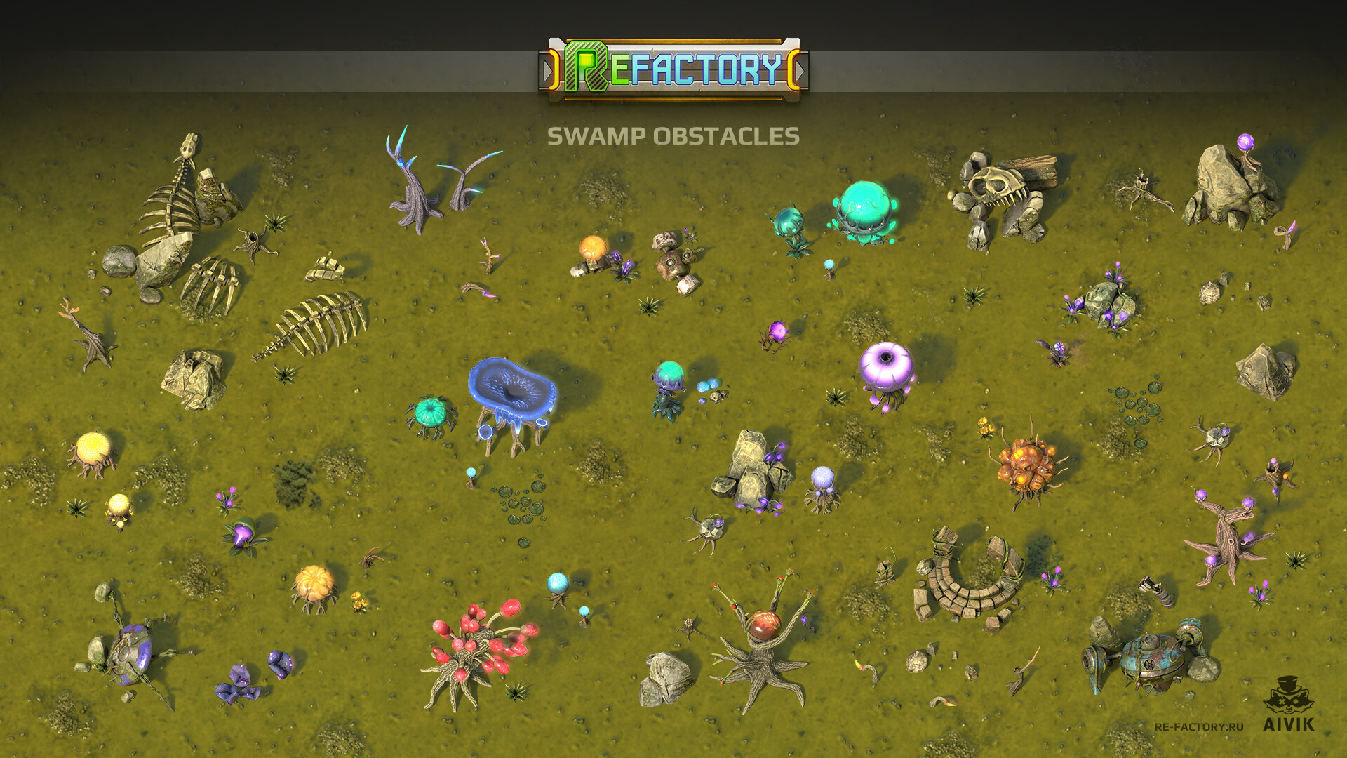 ArtStation - ReFactory - Swamp Obstacles Pack