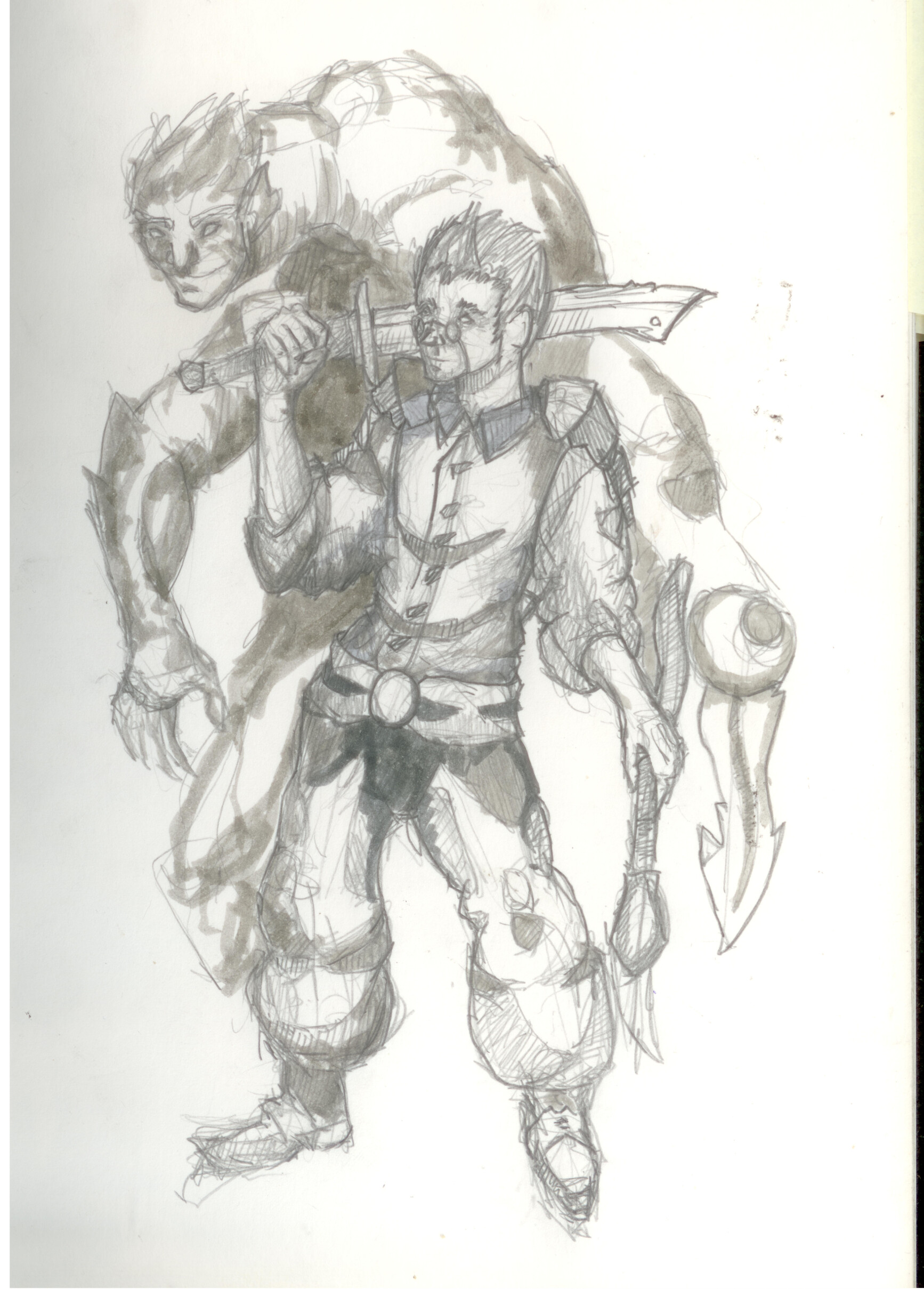 ArtStation - sketchbook 2 - 2018 - 11 - explorer warrior