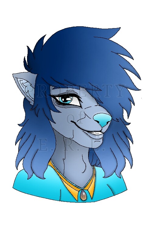 ArtStation - Fursona Wolf Punk