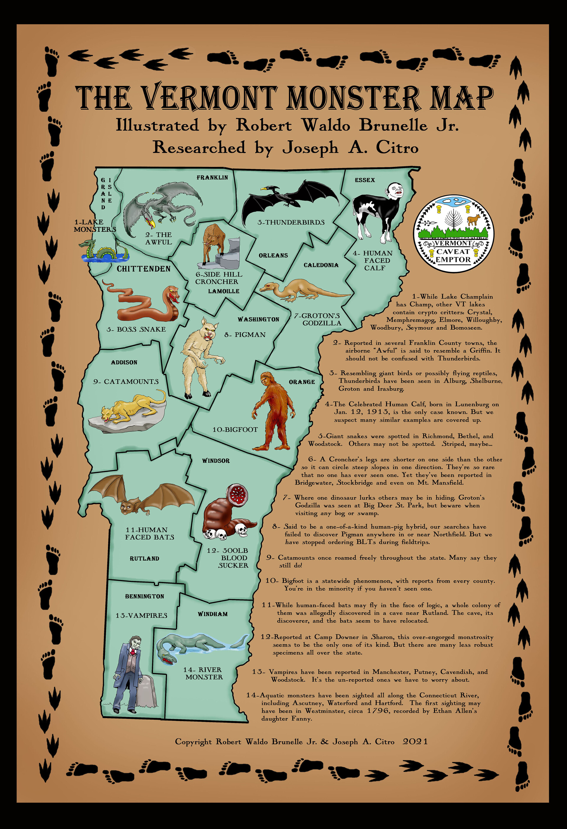 ArtStation - The Vermont Monster Map