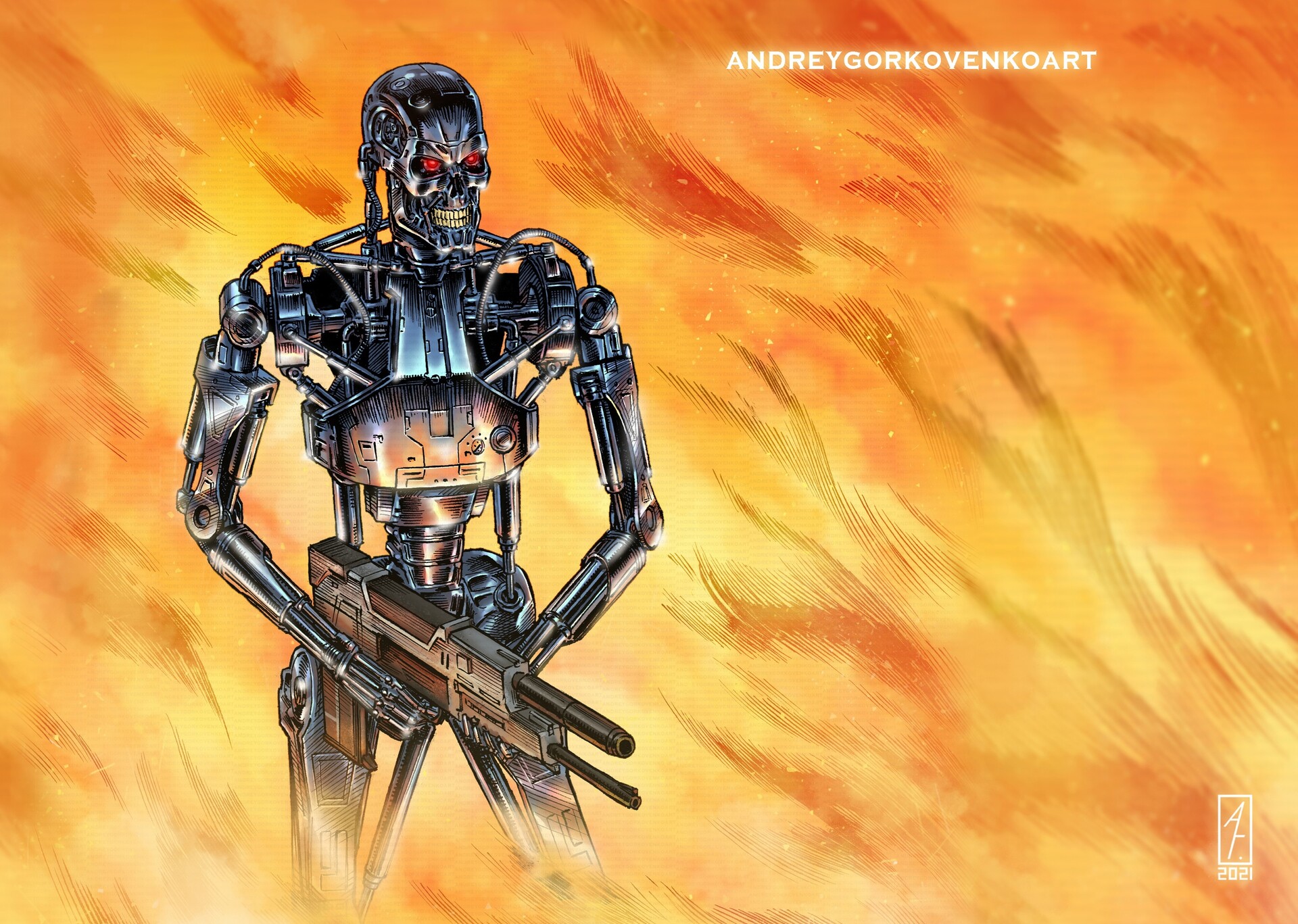 ArtStation - TERMINATOR ENDOSKELETON