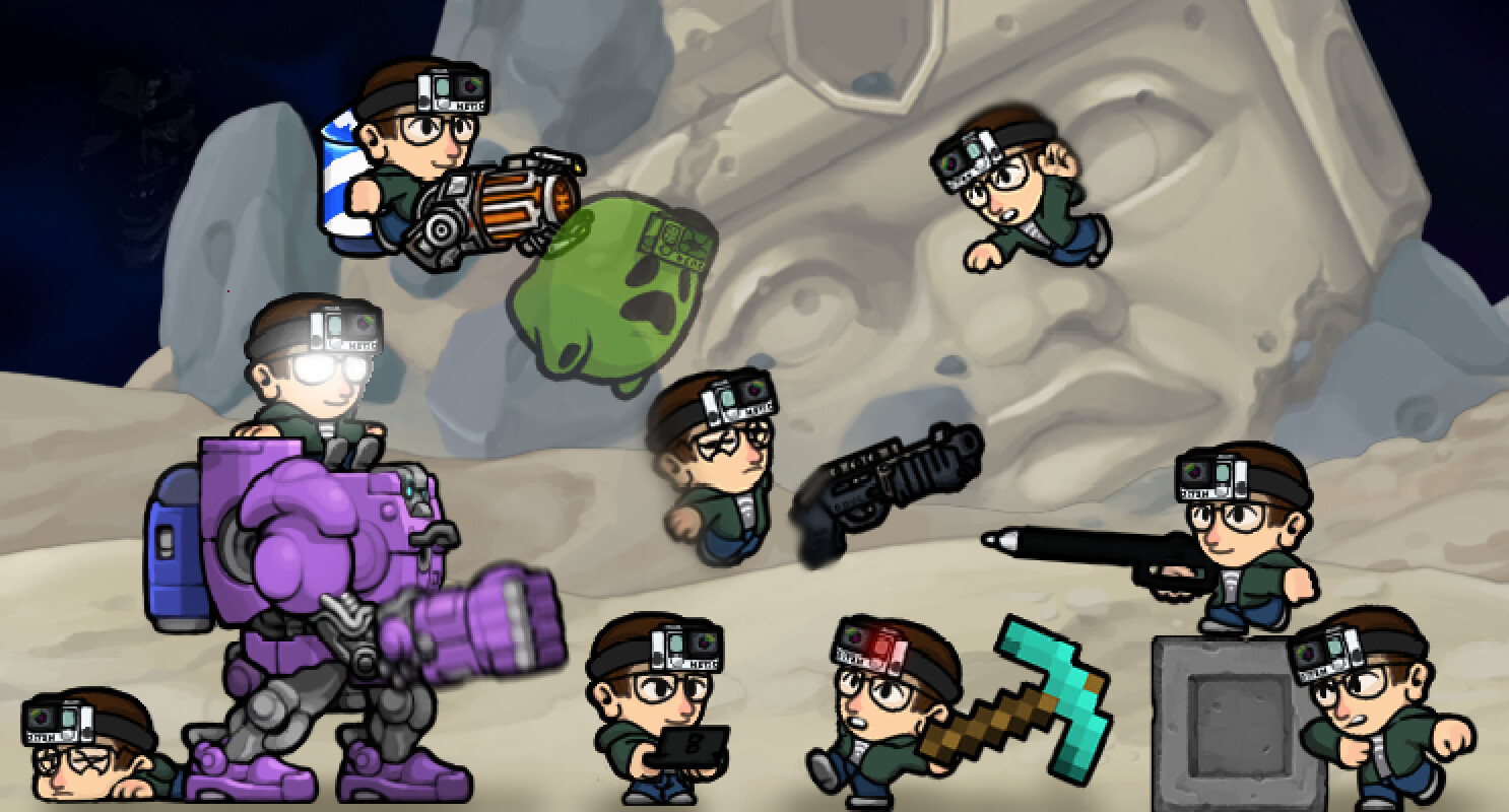 ArtStation - Redskam Skin - Spelunky 2 mod