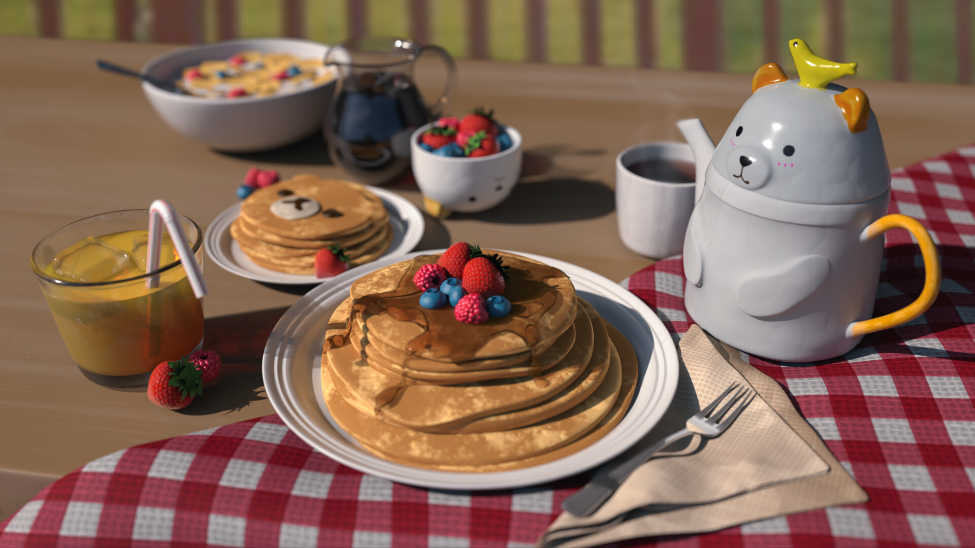 ArtStation - Breakfast - Bears & Pancakes