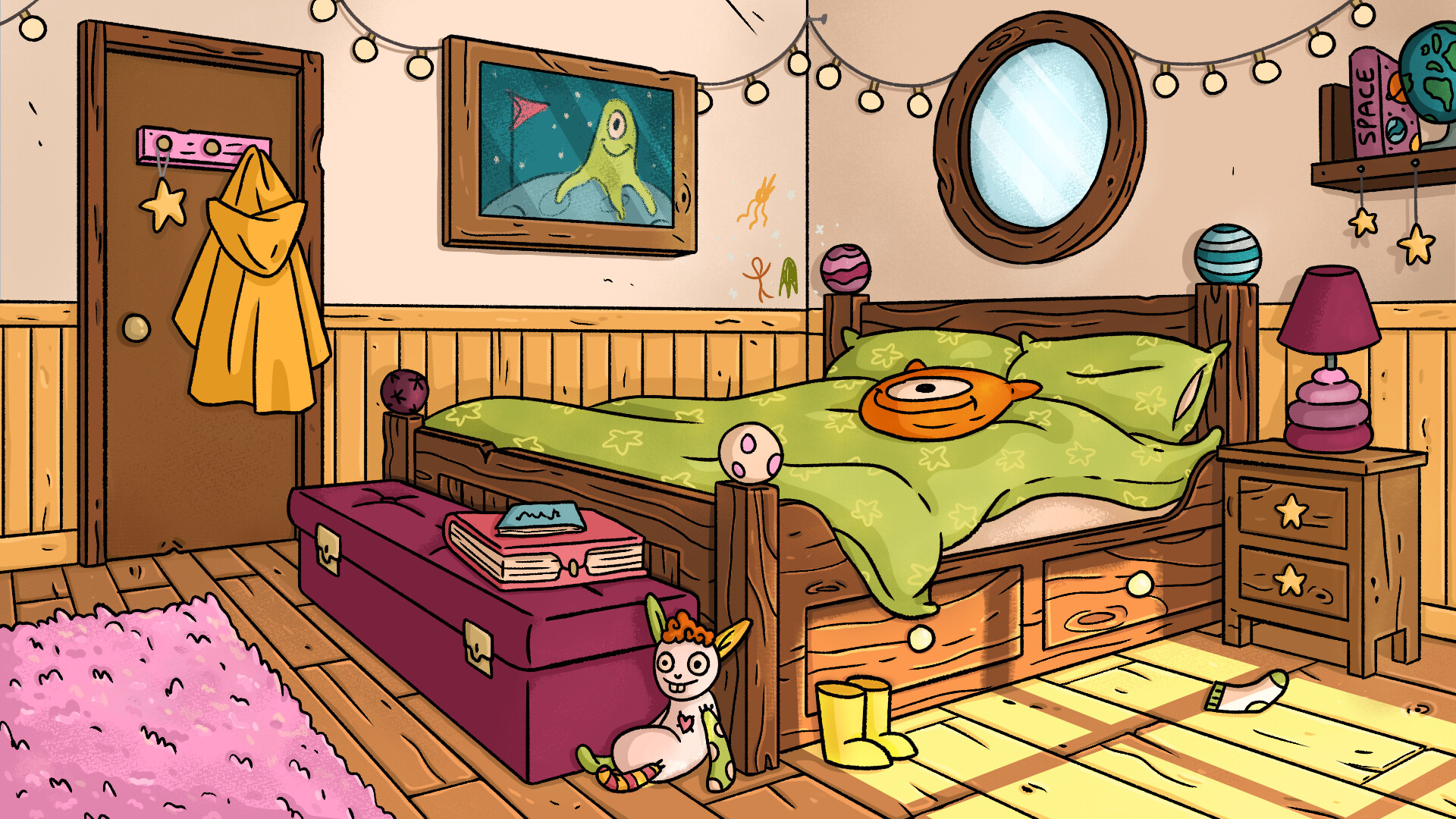Artstation Girls Alien Bedroom