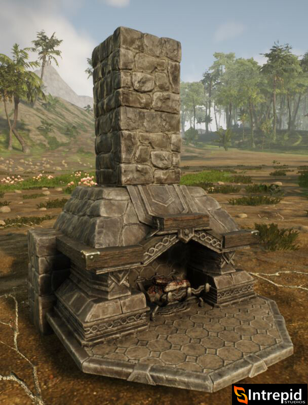 ArtStation - stout fireplace