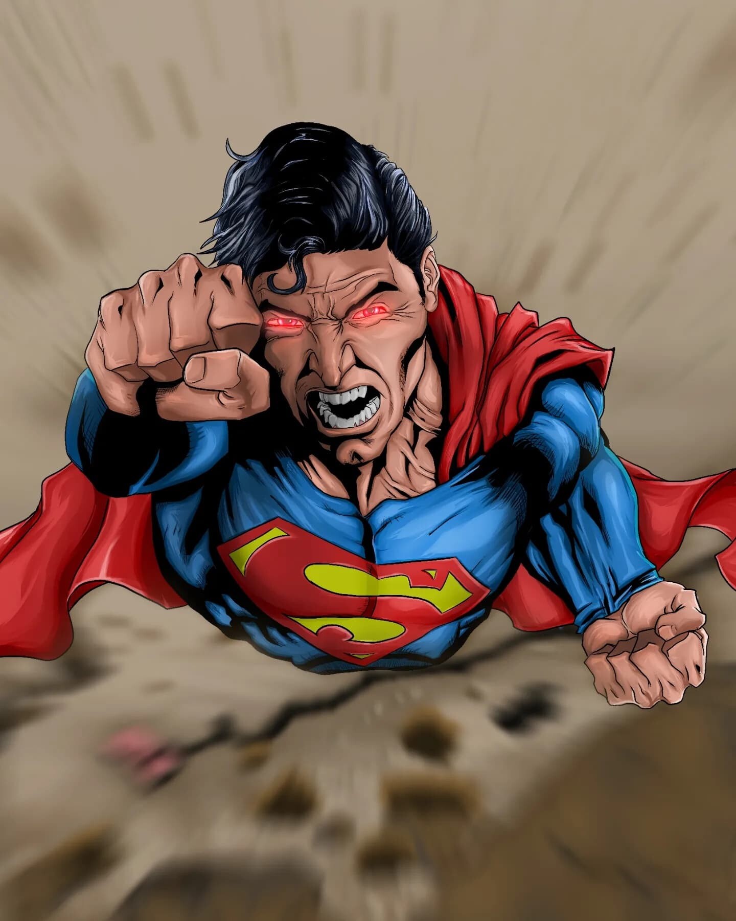 Superman Angry Face