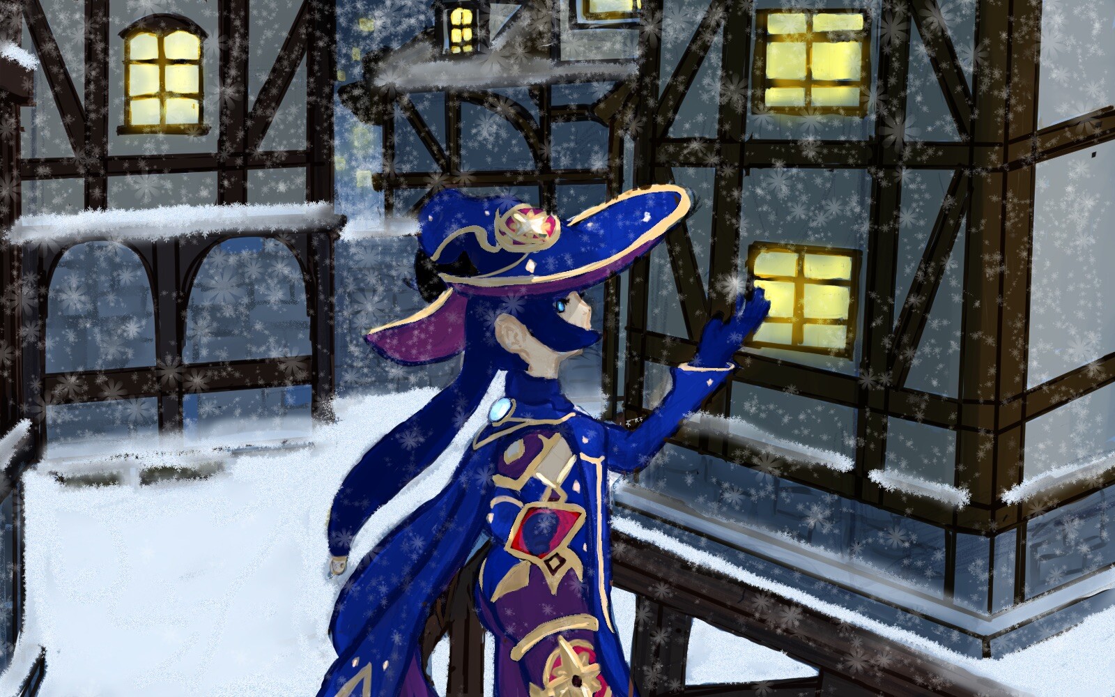 ArtStation - Mona winter outfit