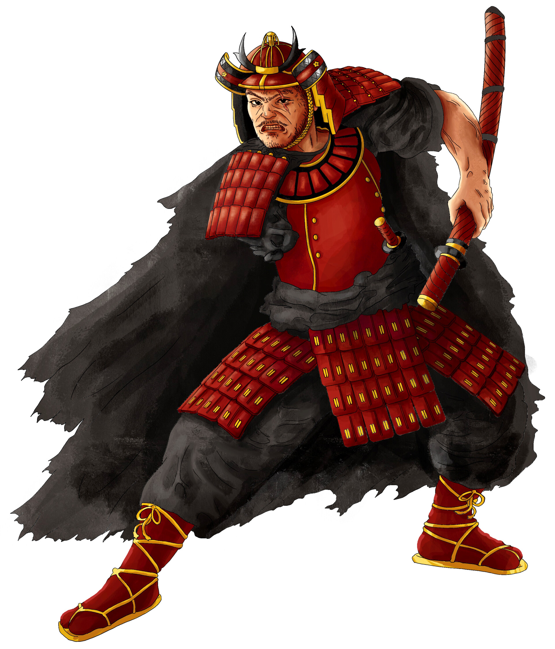 ArtStation - Main Characters for Feudal Japan-Inspired Card Game