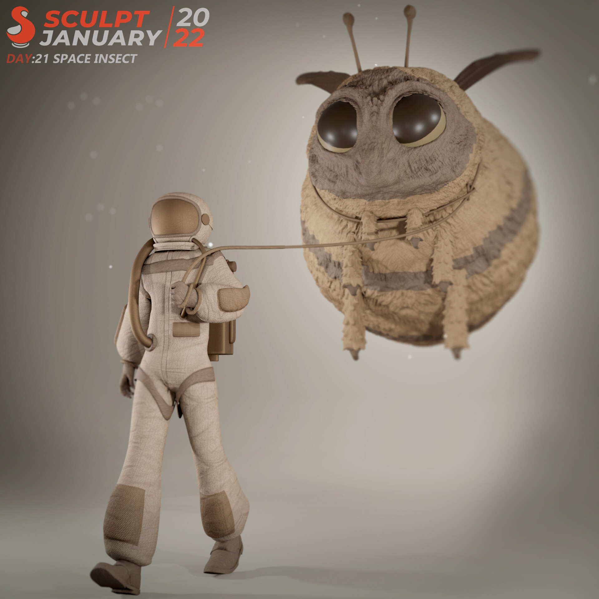 ArtStation - Day:21 Space Insect