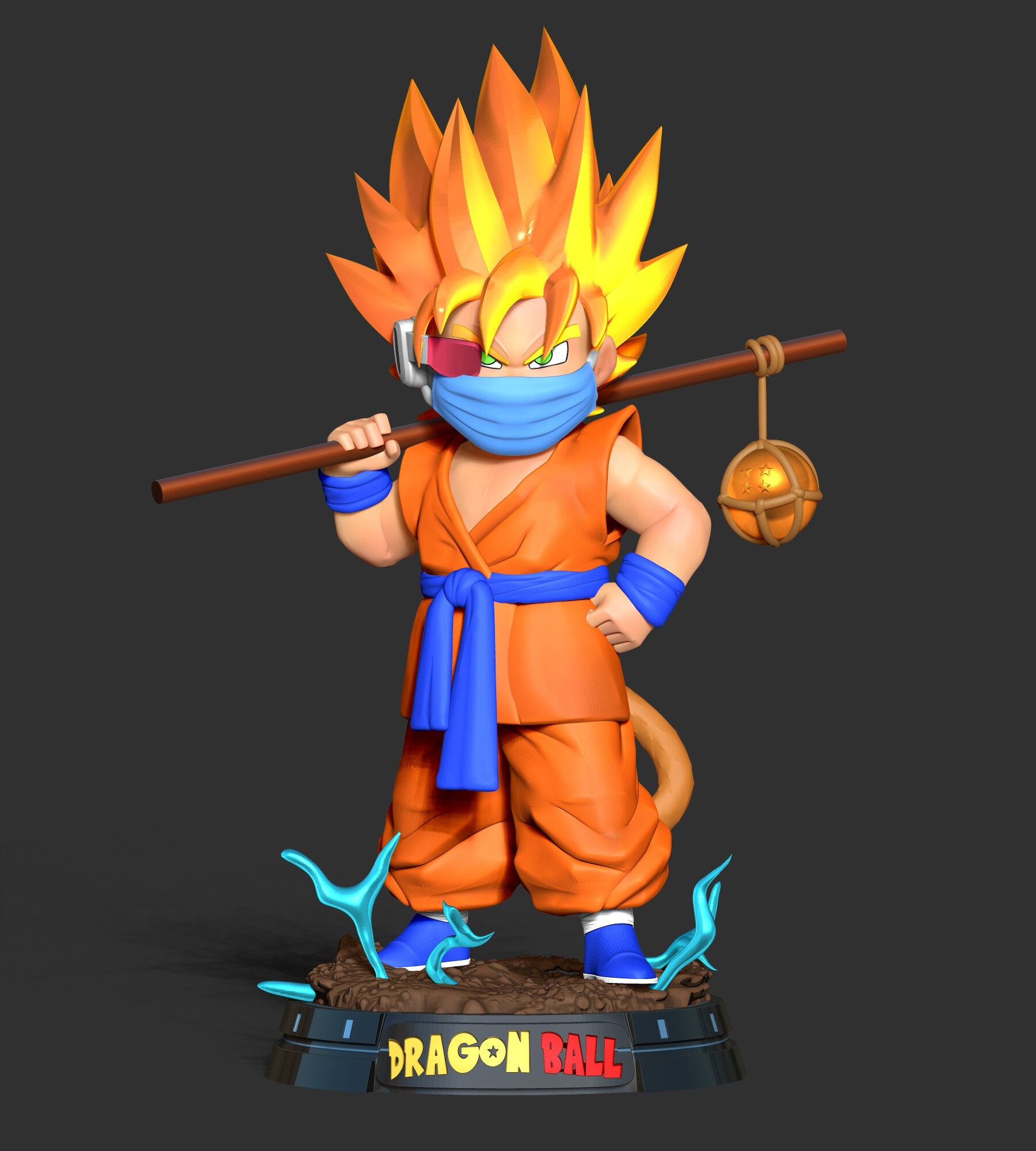 Sinh Nguyen - Fat Goku - Dragon Ball Fanart