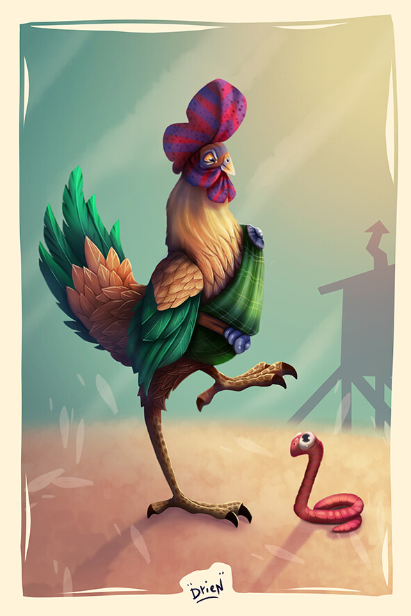 ArtStation - Chicken "Braveheart" warrior