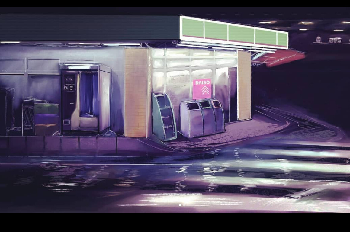 ArtStation - Animation Background Convenience Store