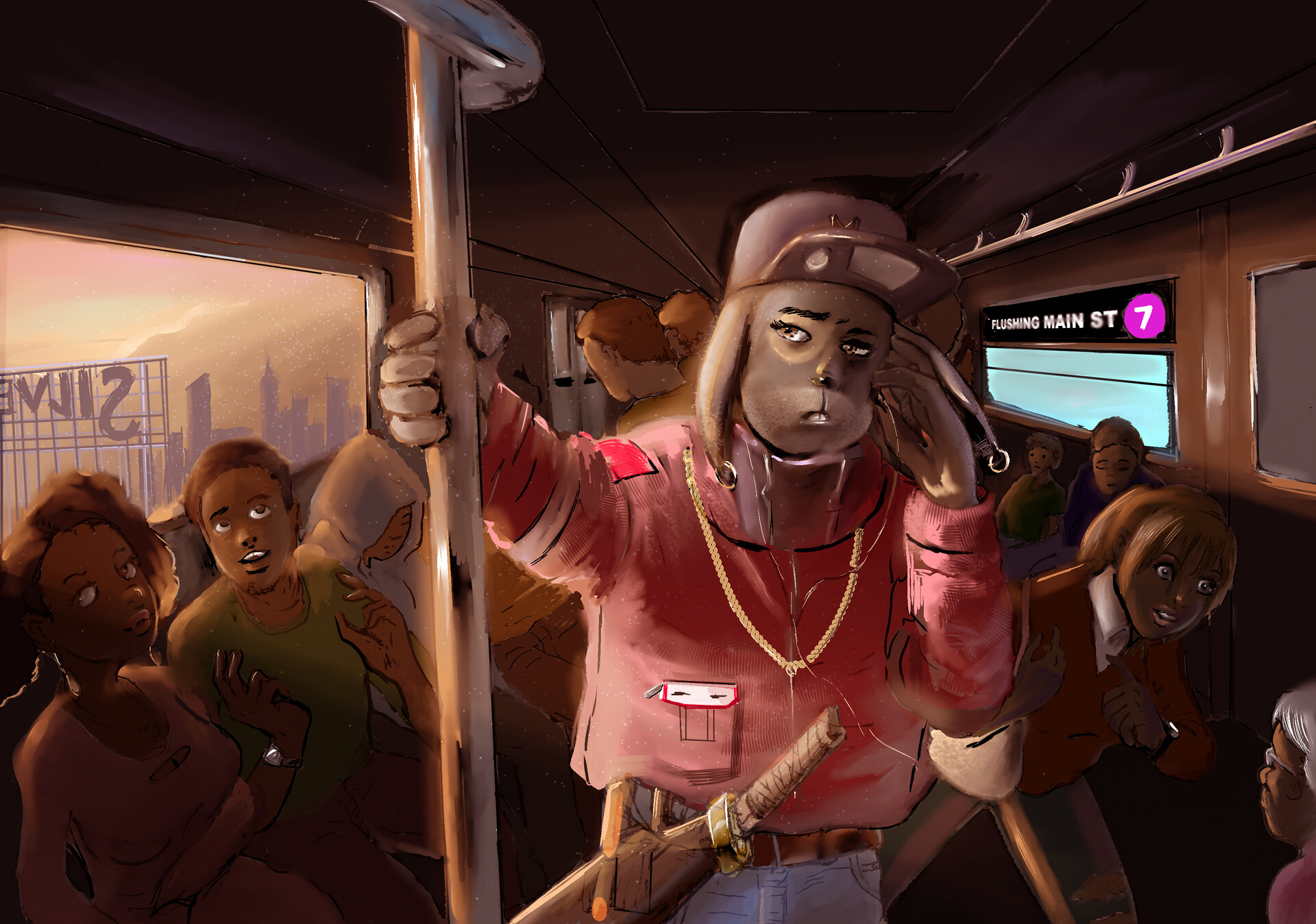 ArtStation - Subway Scene Contest Entry
