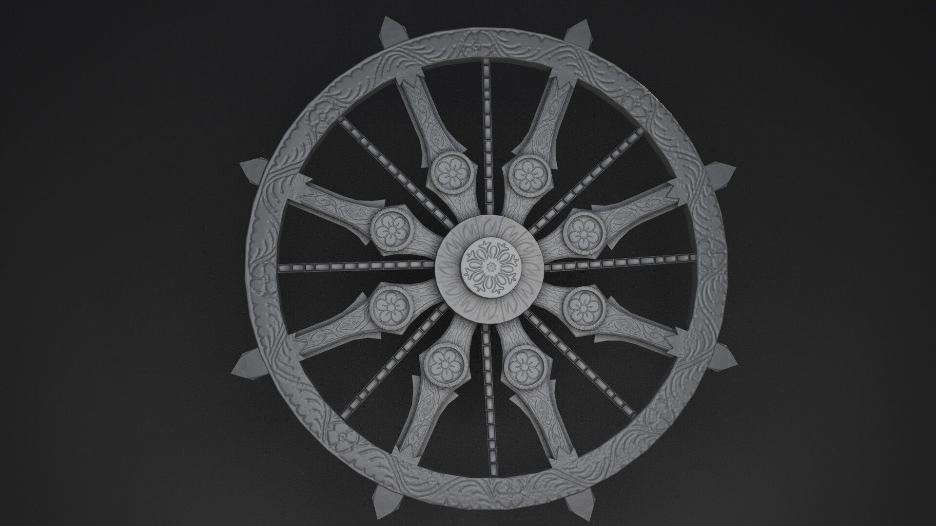 ArtStation - sun temple wheel