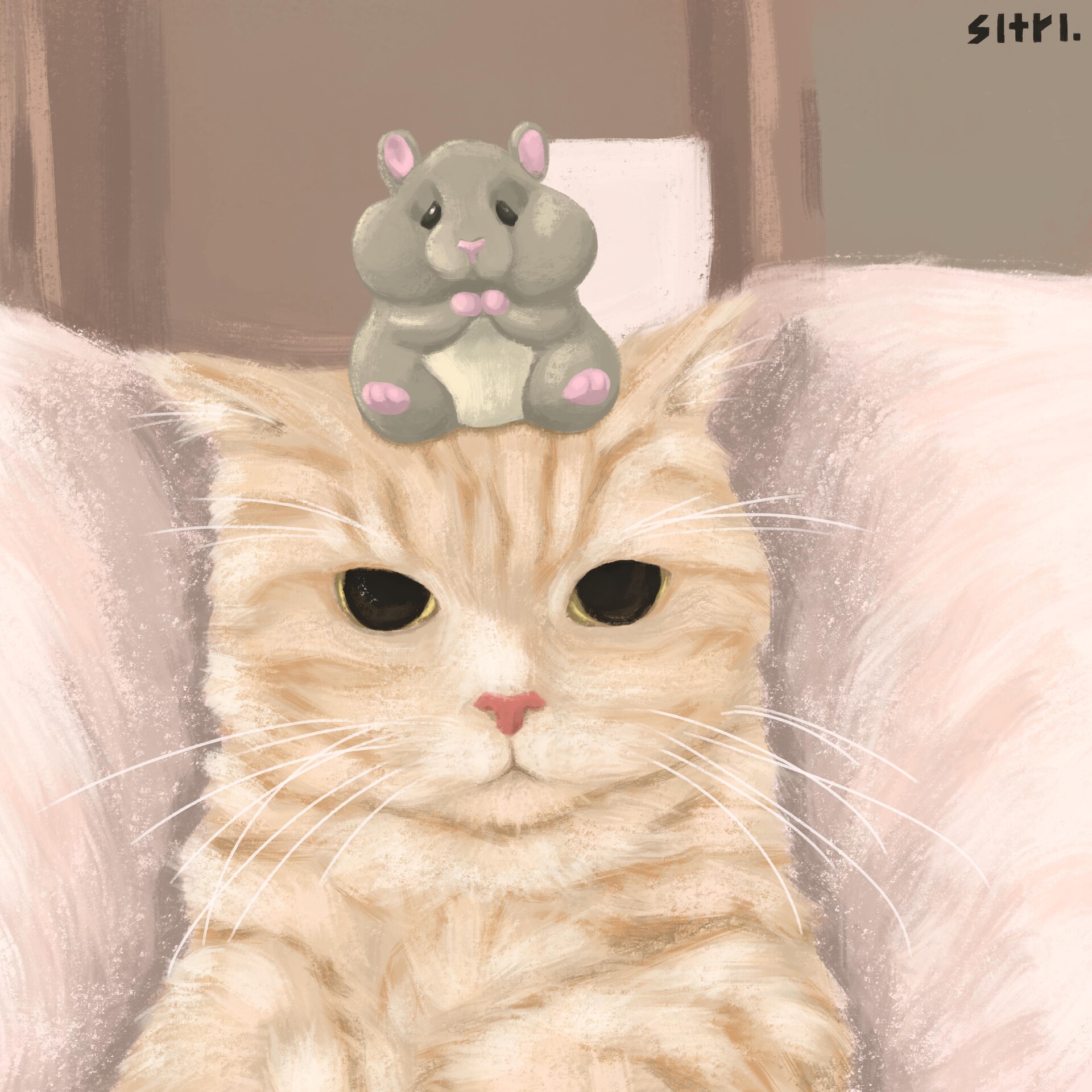 ArtStation - peachy cat