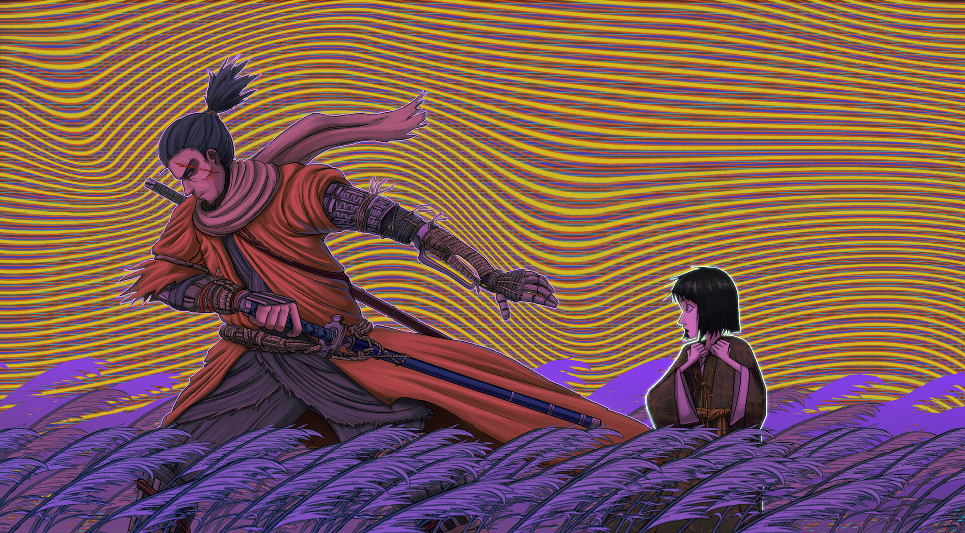 ArtStation - Sekiro- Wolf and Kuro