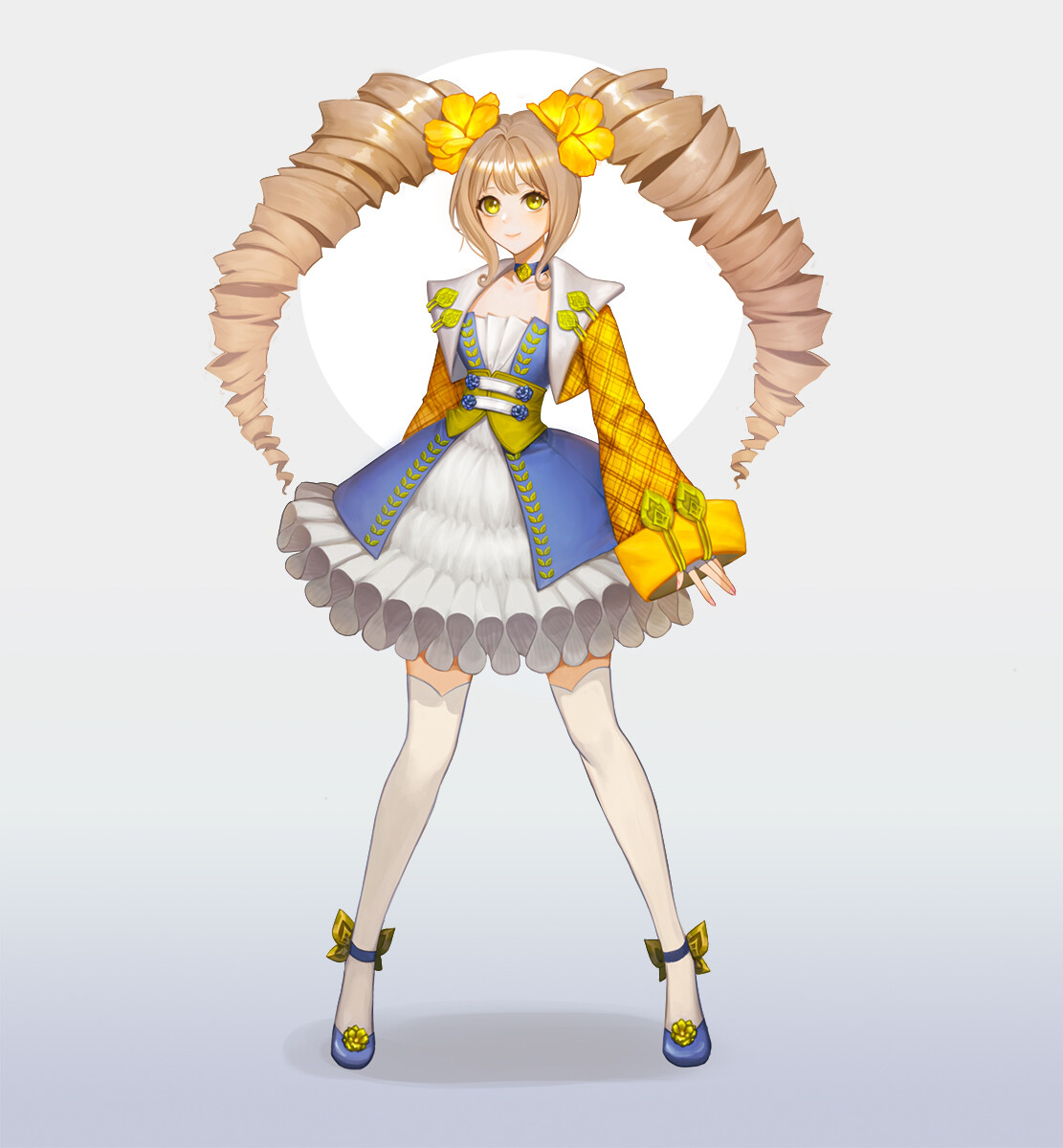ArtStation - Yellow outer girl