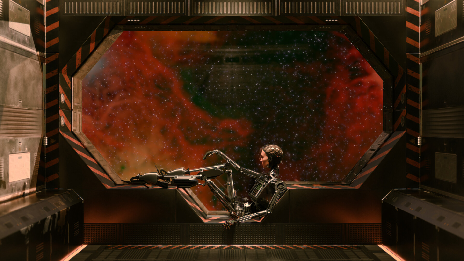 ArtStation - Contemplating nebulae, alone, so alone...