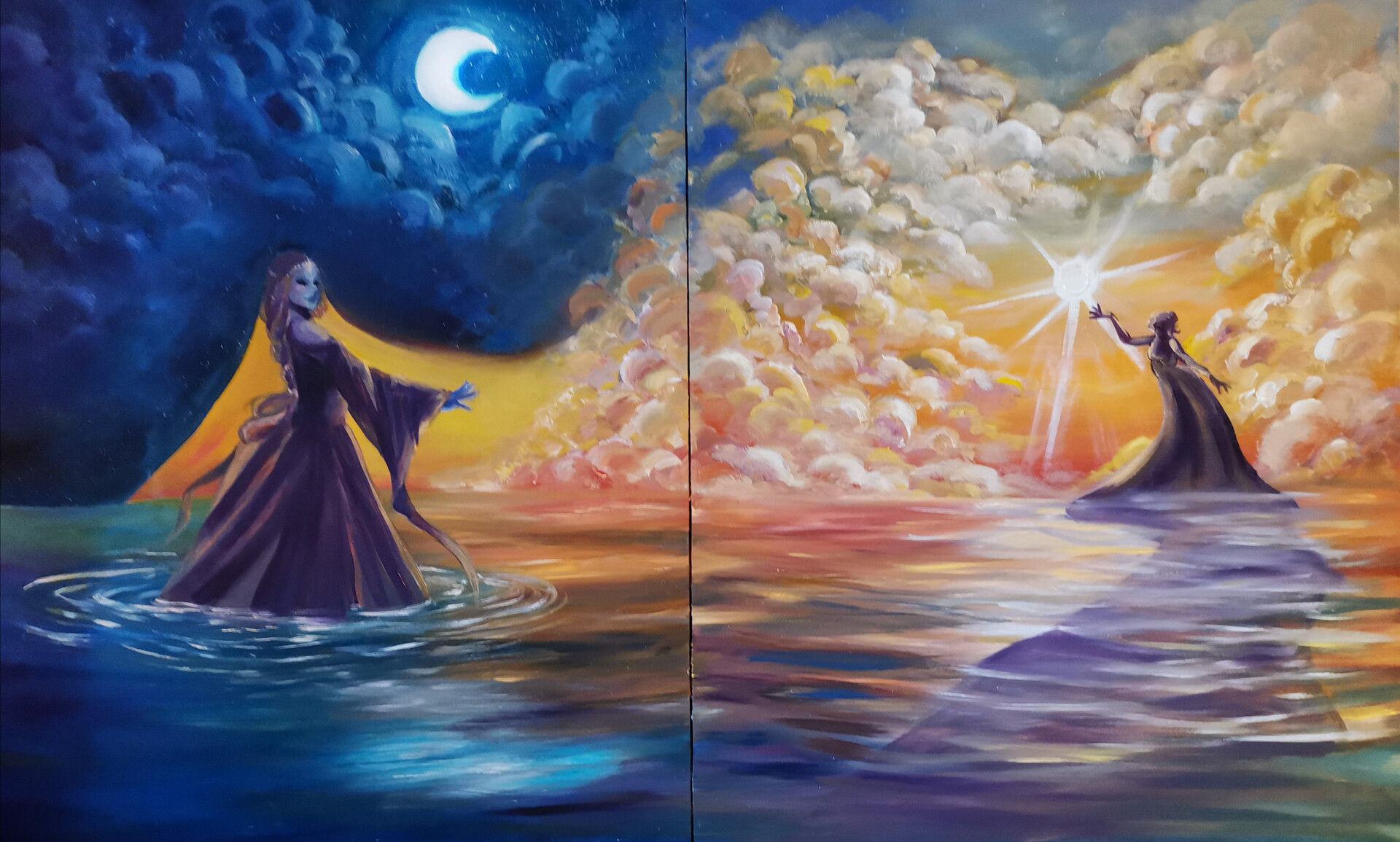 ArtStation - Oleum diptych of Nyx and Hemera