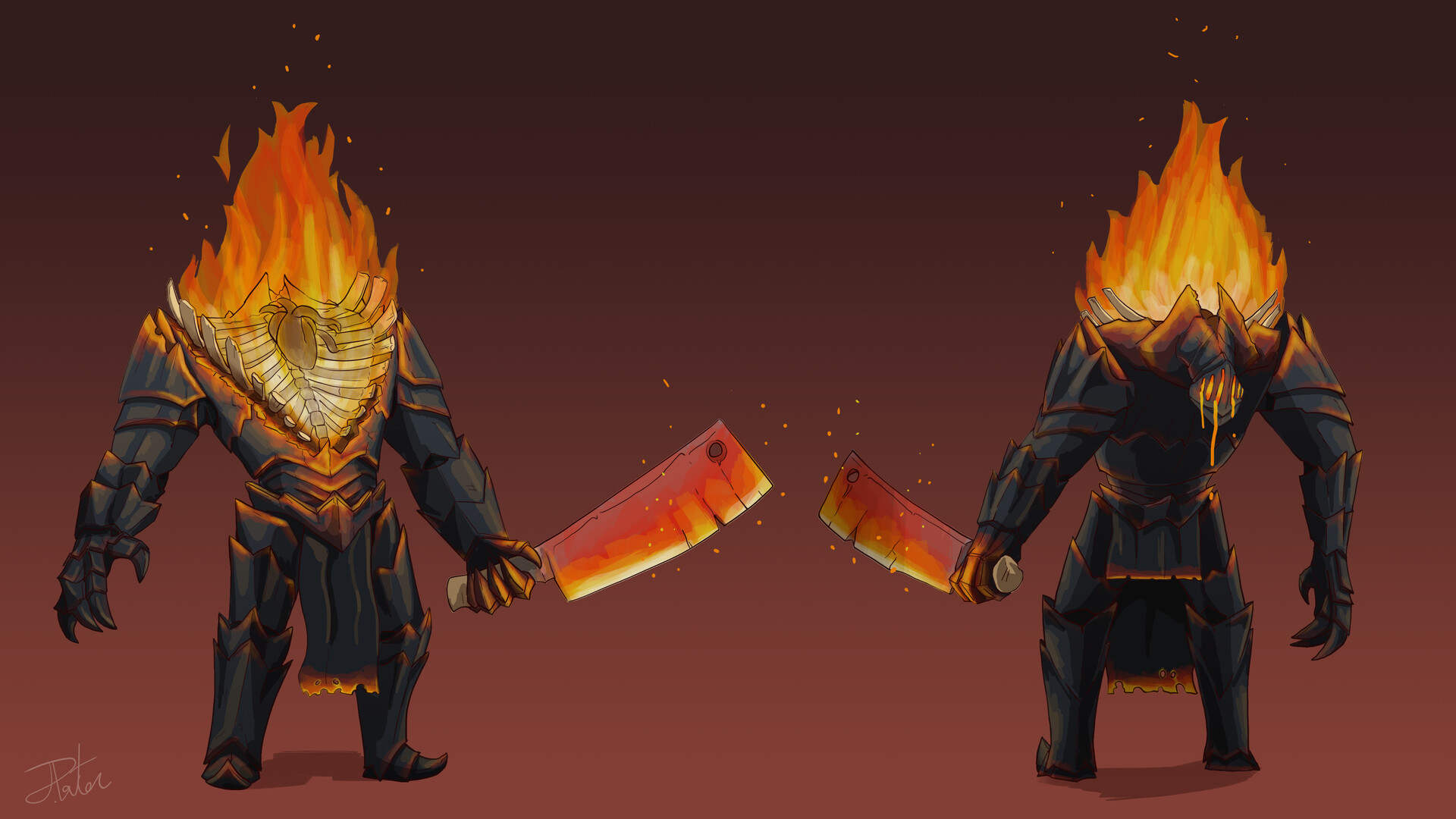 ArtStation - Fire Knight