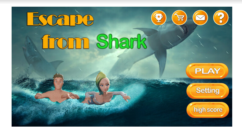 ArtStation - character game escape from shark project.