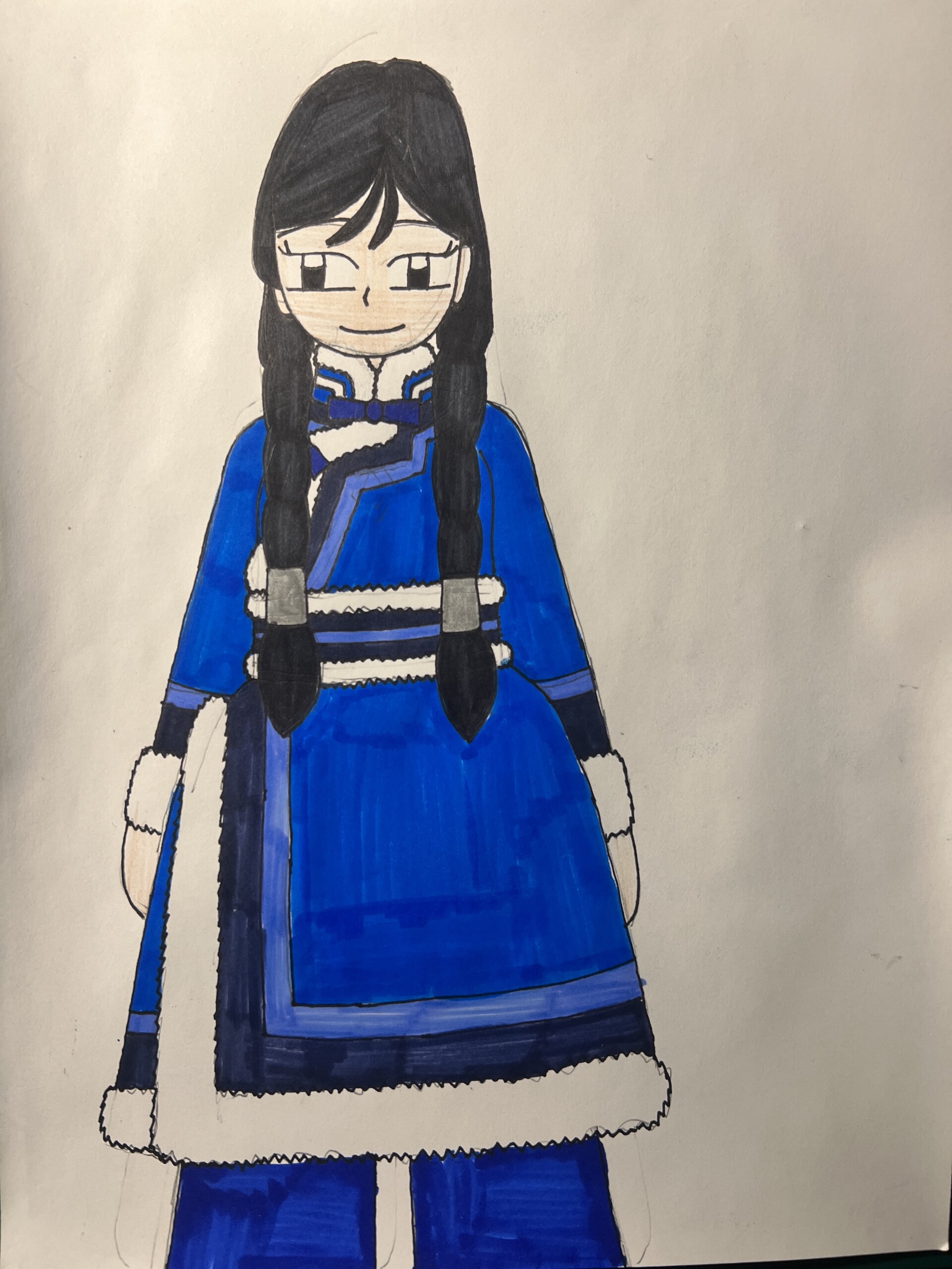 ArtStation - Mongolian girl wearing Deel