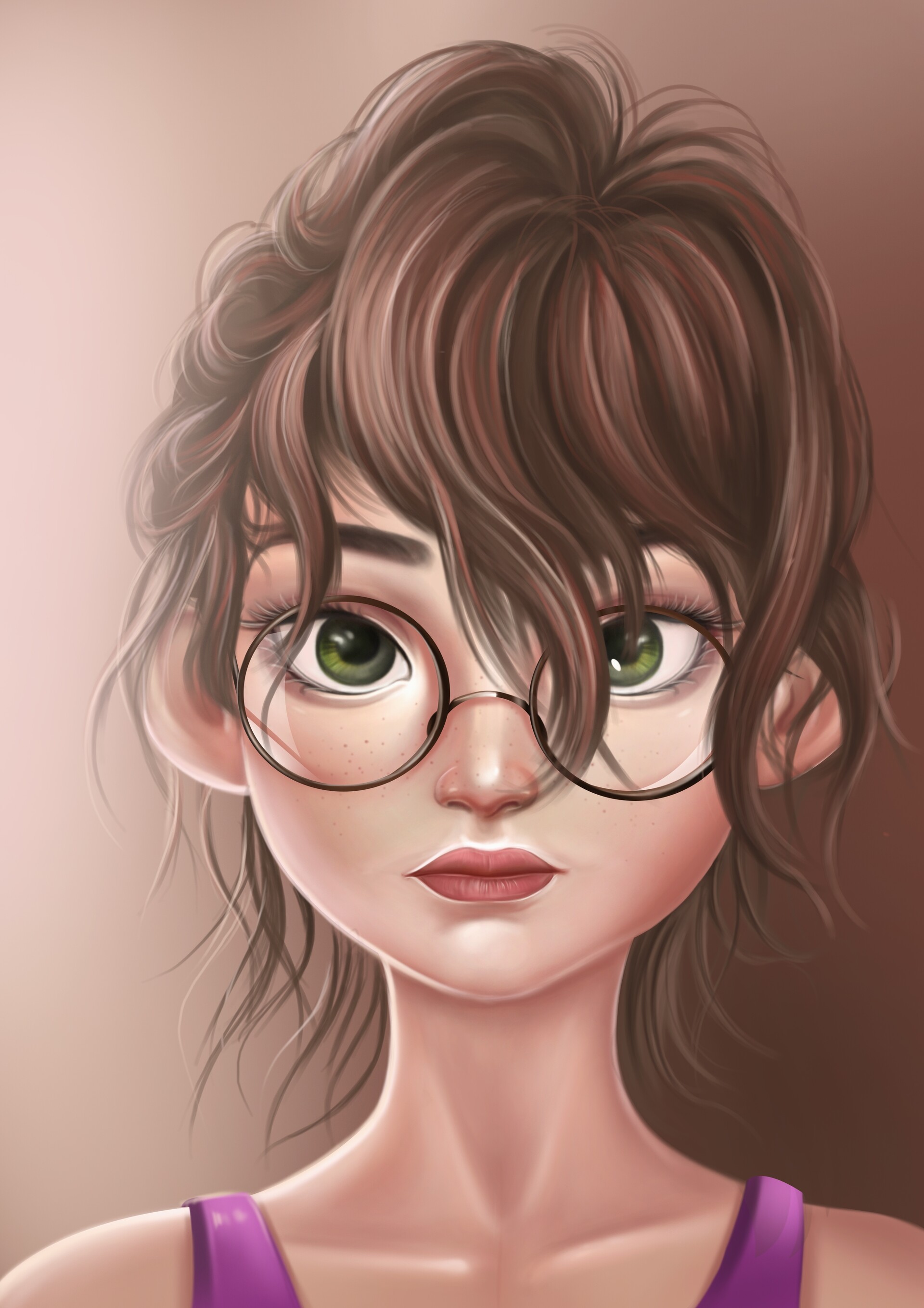 ArtStation - Semi Realistic Portrait