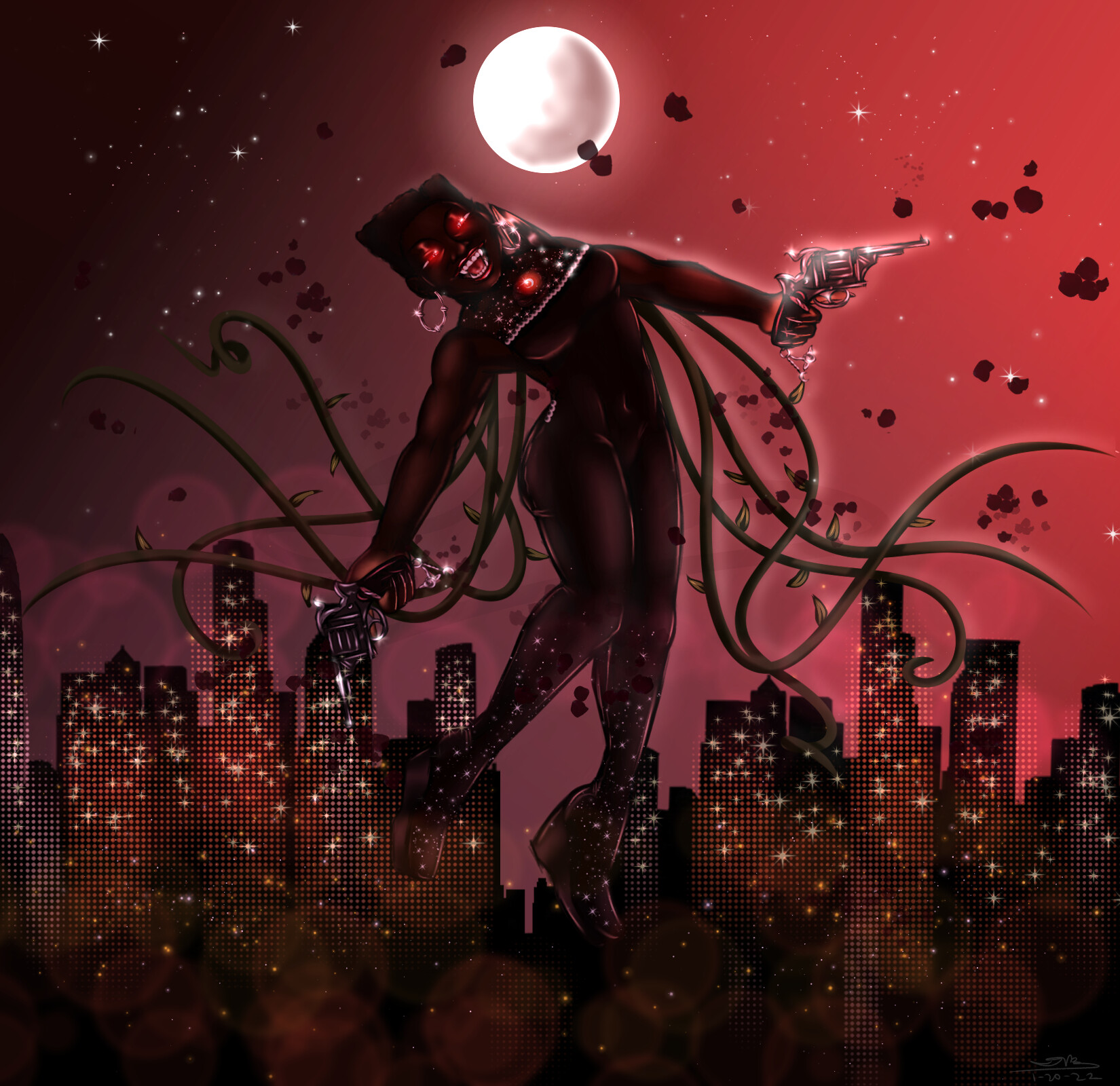 ArtStation - Black Rose| "Rarest Rose." | Black Rose Character Art.