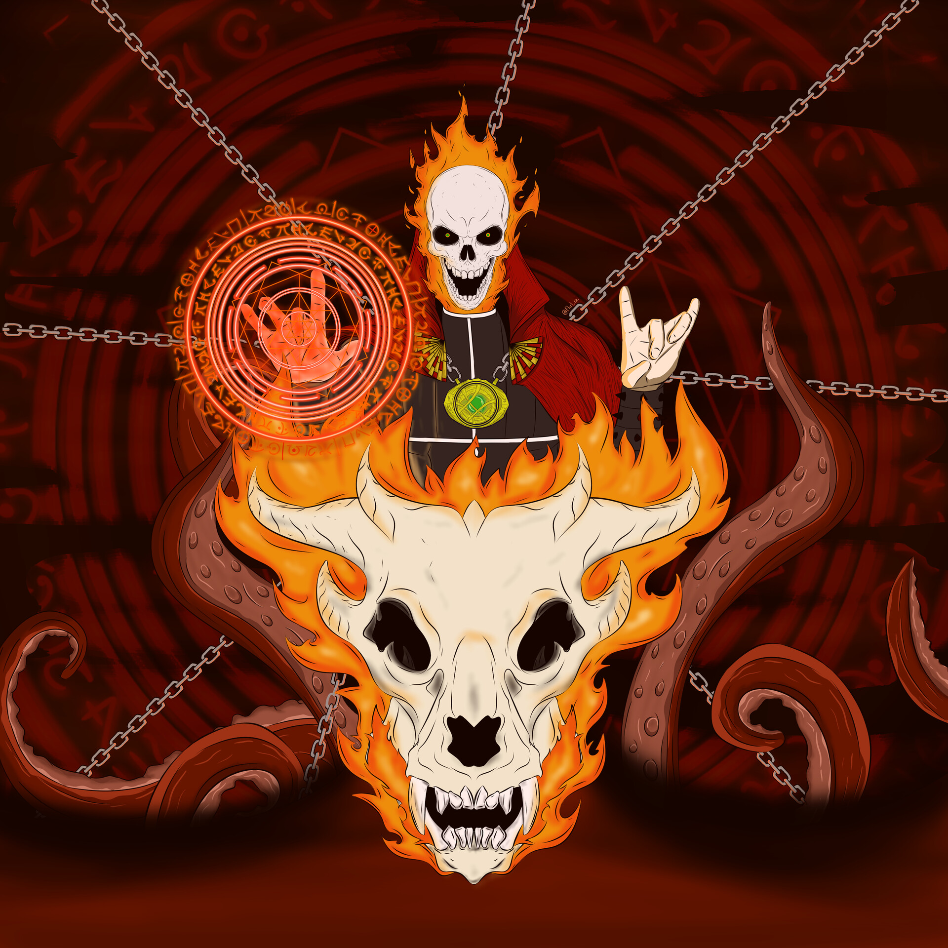 ArtStation - Ghost Rider x Dr.Strange
