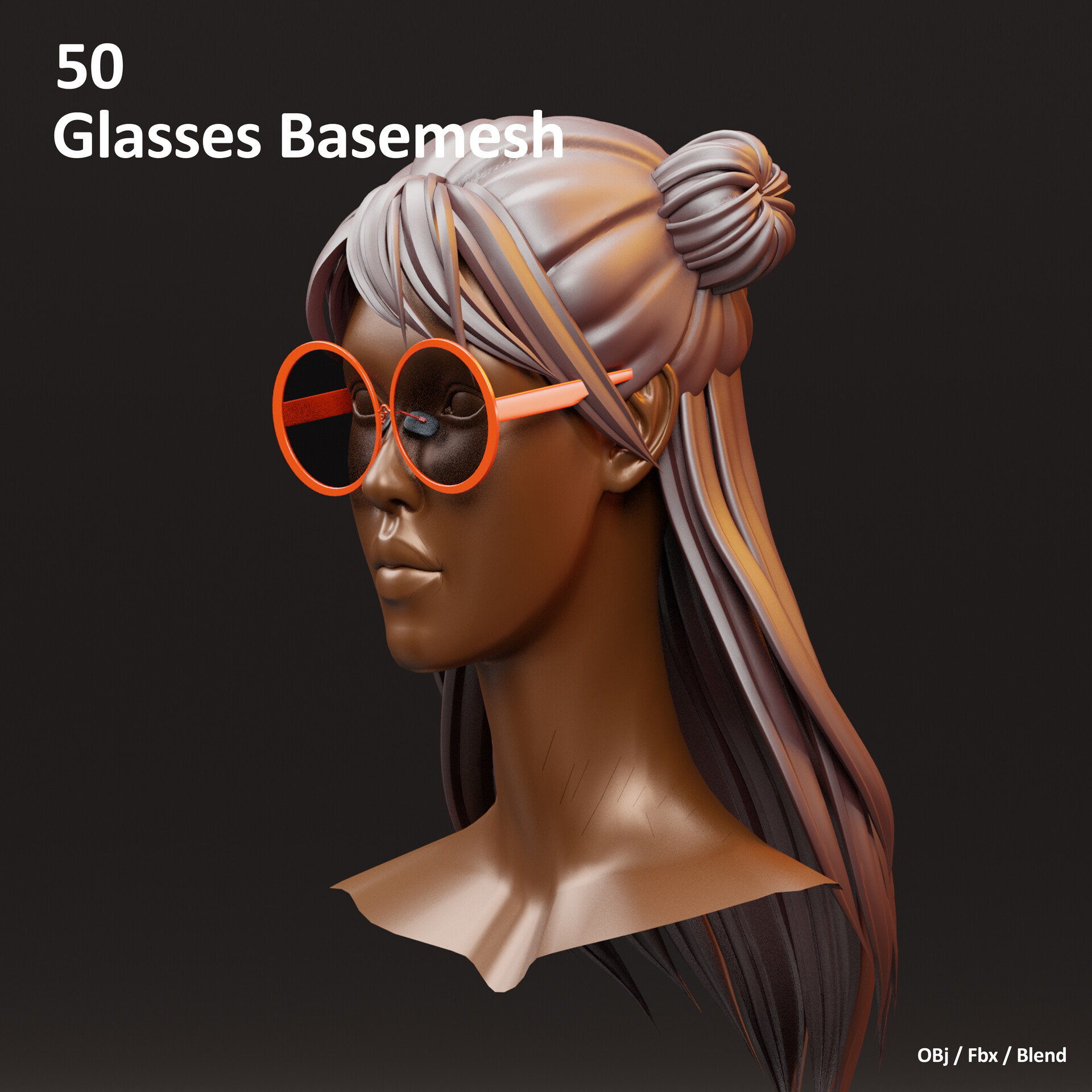 ArtStation - 50 GLASSES BASEMESH