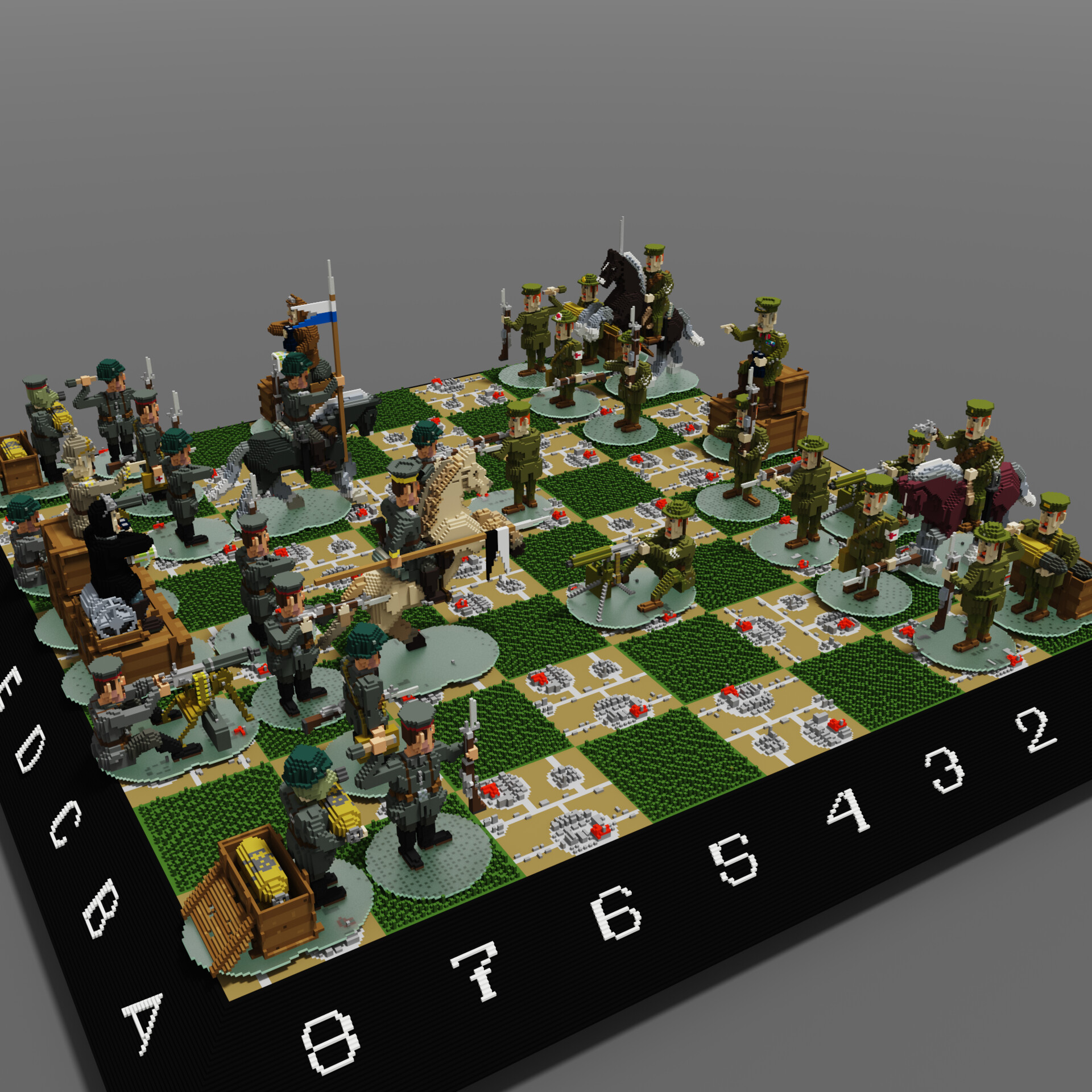 ArtStation - chess "World War I"