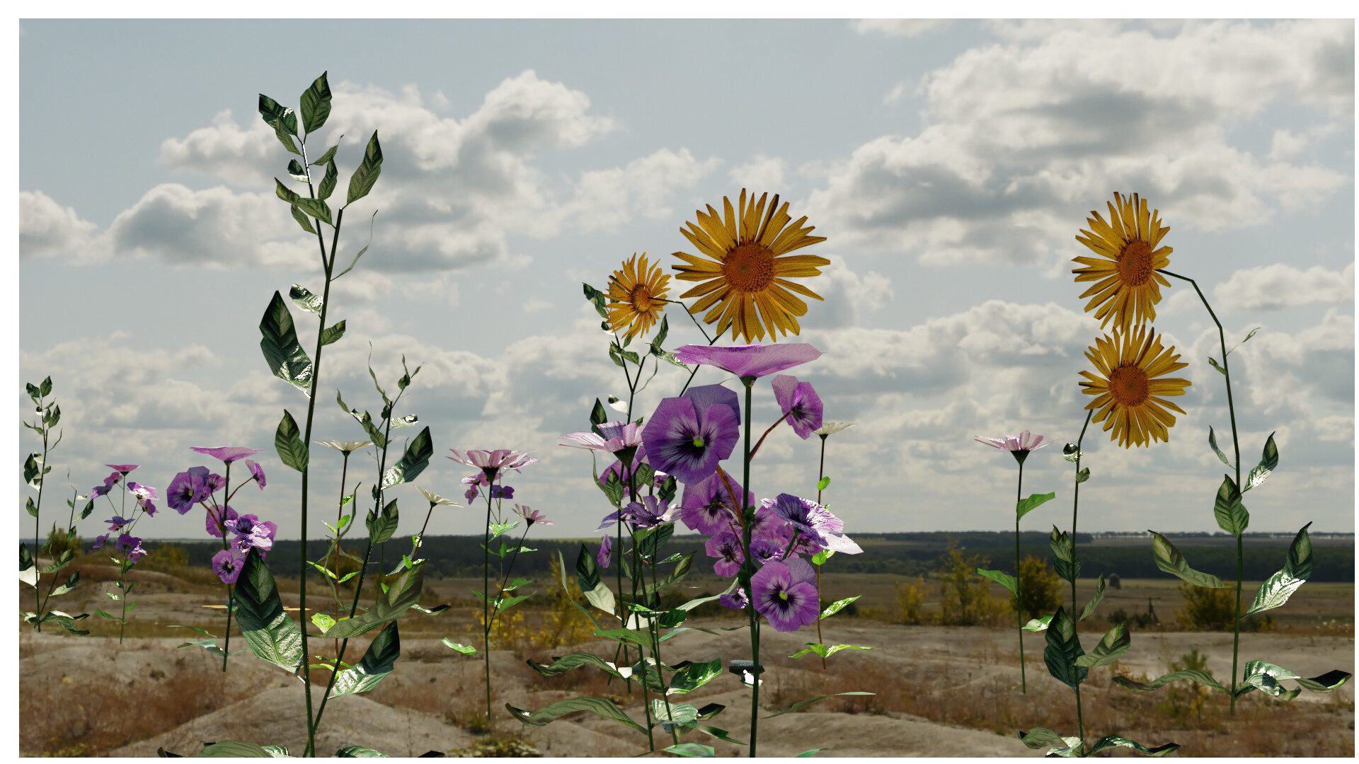 Ünal ́s BlenderWorld - blender flower & plants