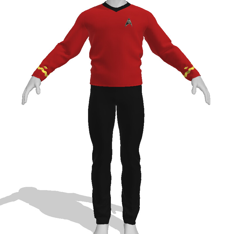 ArtStation - Low Poly Vintage Star Trek Suit