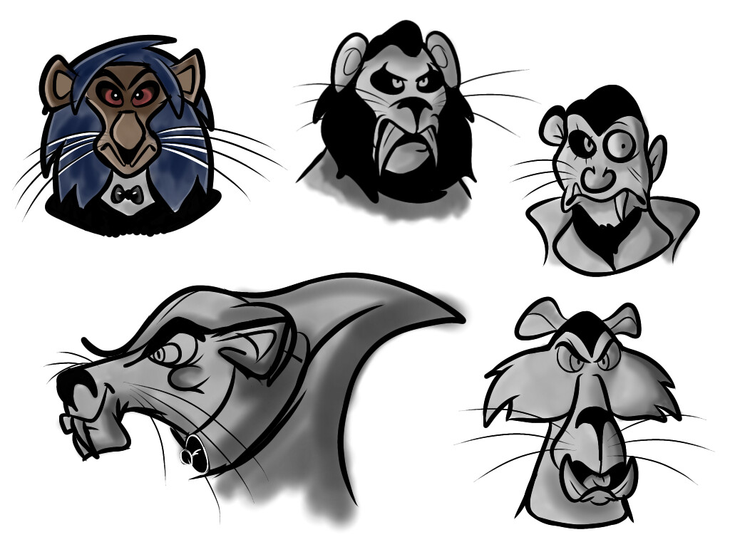 ArtStation - Royal Bust Project - Vampire Lion Character Concept Art