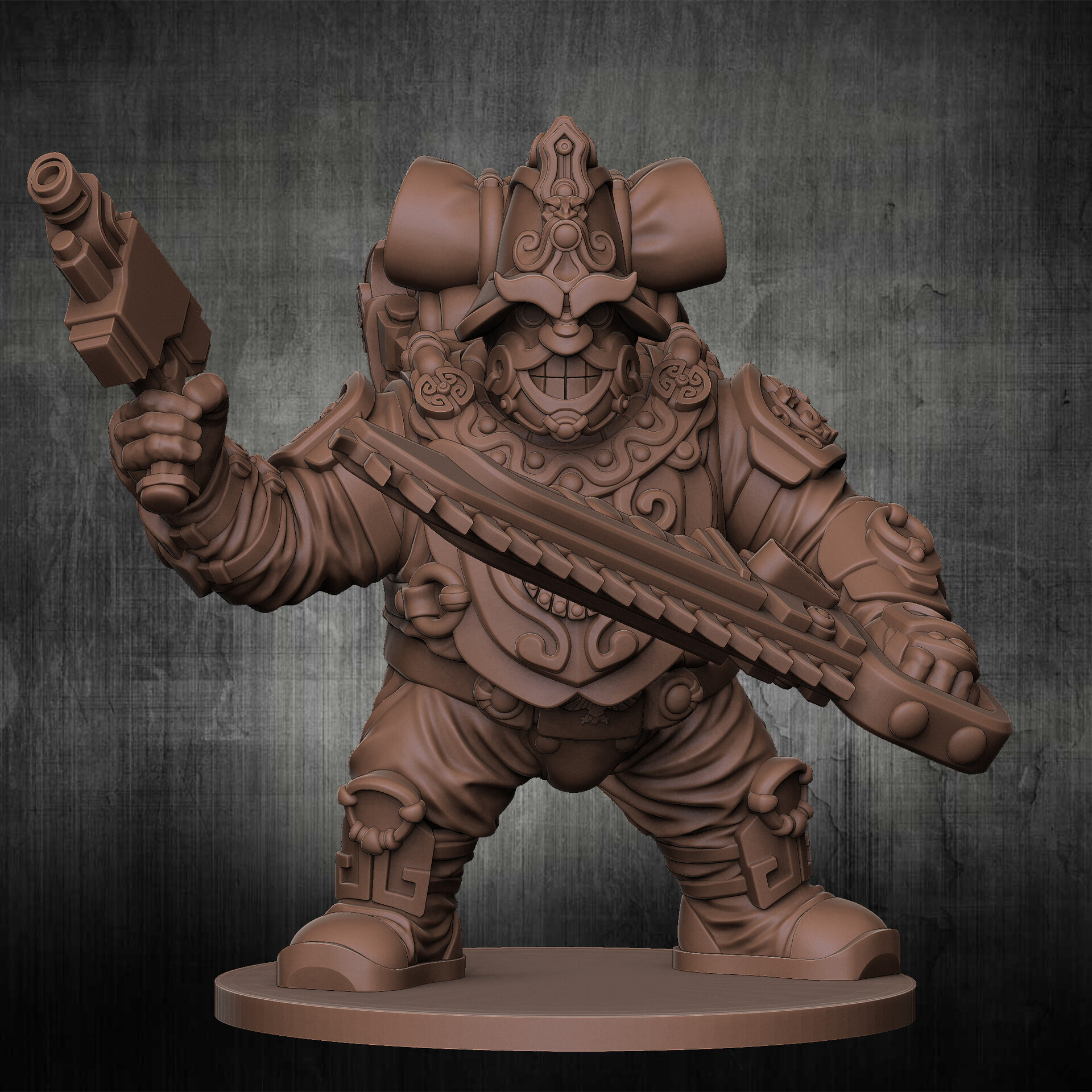 ArtStation - Rebuilded Space Dwarf Guardsman 01 Sergeant