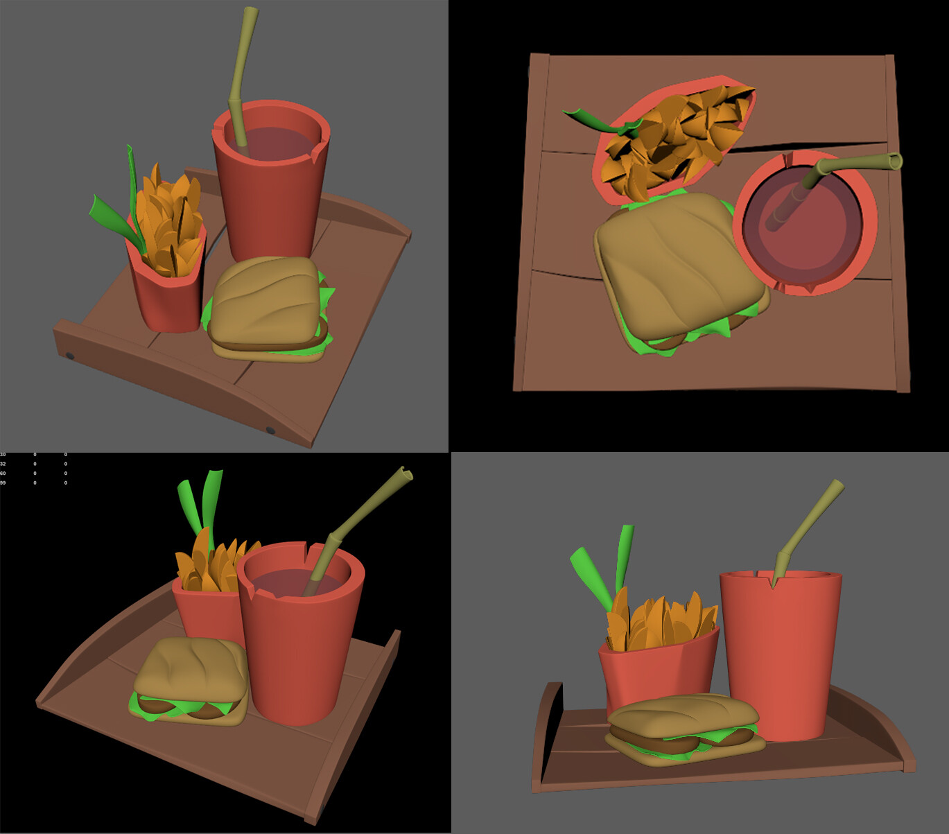 ArtStation - prop_cafe_tray