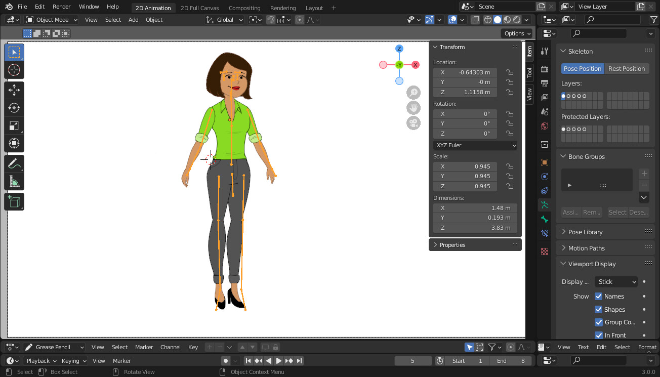 Nick Alberelli - 2D Rigging Comparted Animated Video