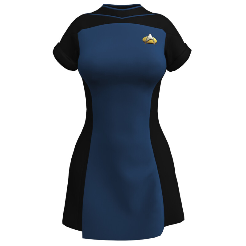 ArtStation - Low Poly Star Trek - TNG Season 1&2 - Skant Officer ...