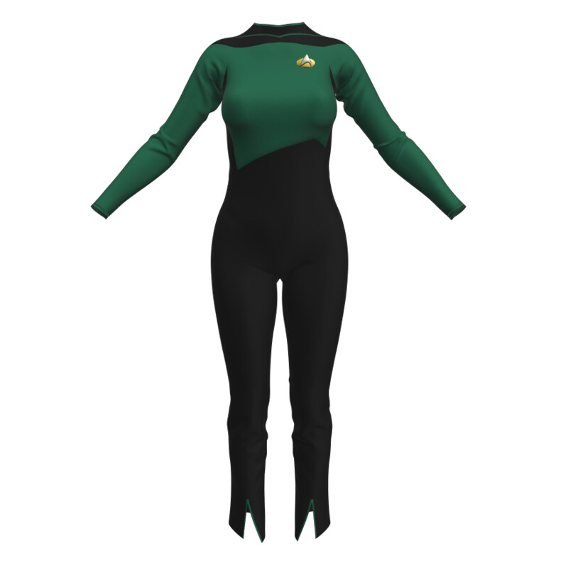 ArtStation - Low Poly Star Trek - TNG Season 1&2 - Female Officer ...