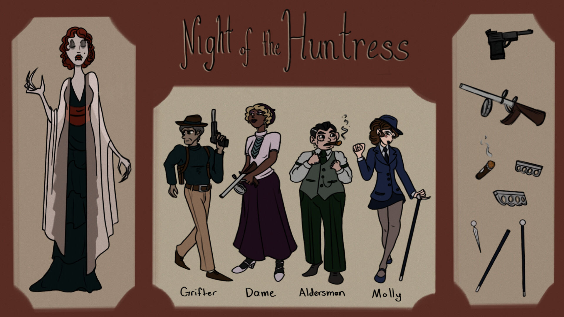 ArtStation - Night of the Huntress Character Designs