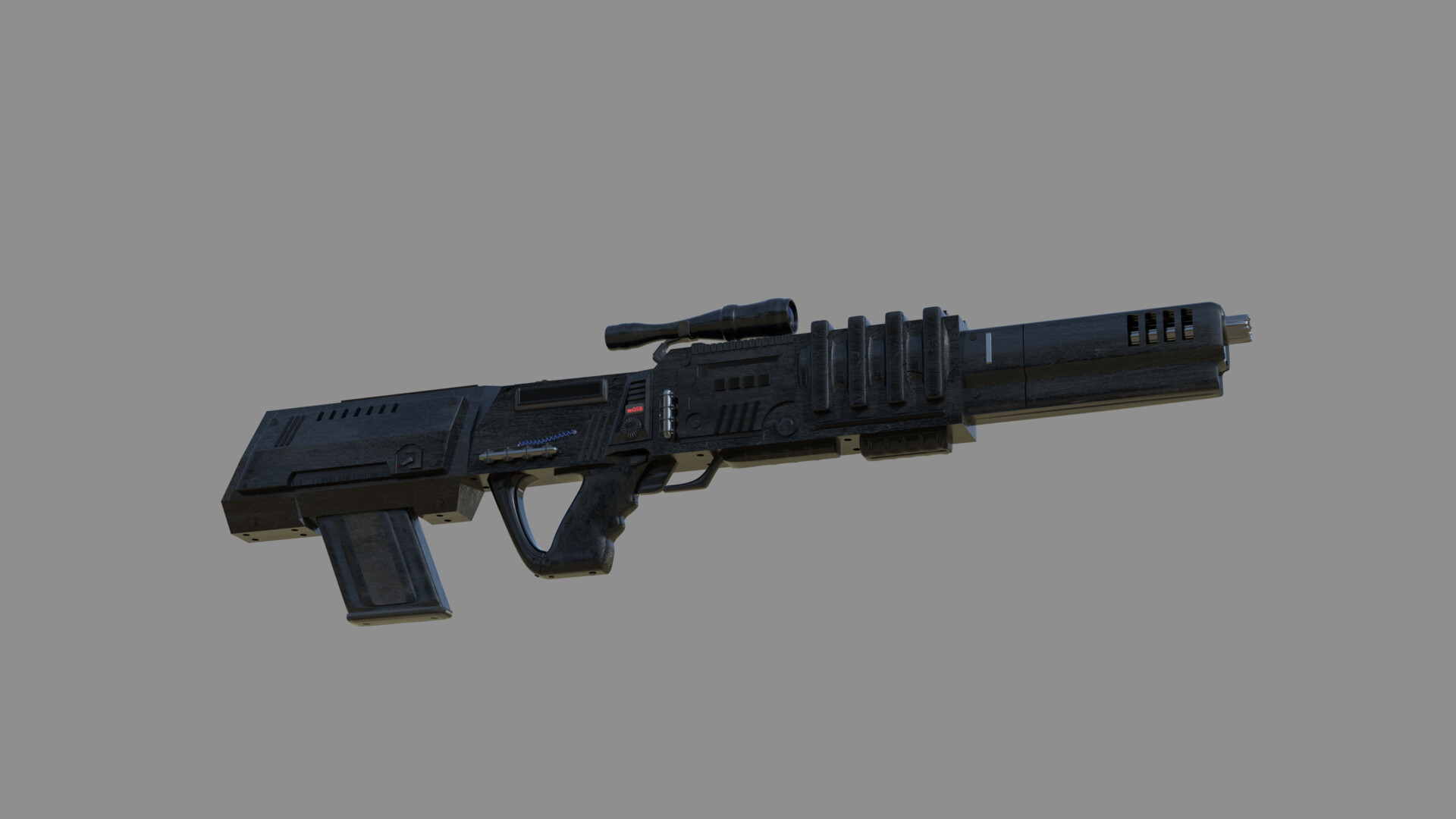 ArtStation - HR-11 "The Executive" hybrid railgun concept