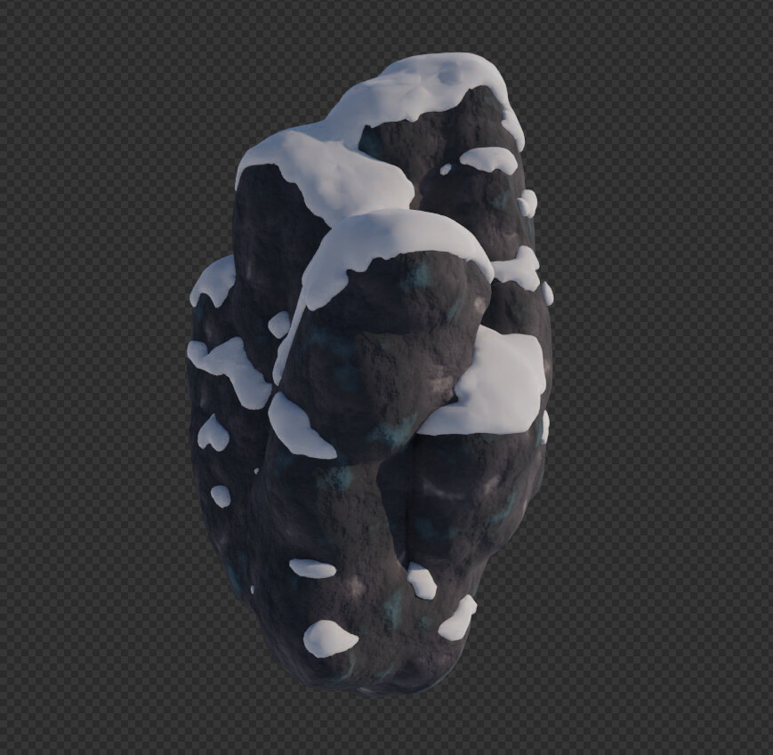 Thomas Moore - Procedural Snow Topped Cliffs using Blender Geometry Nodes