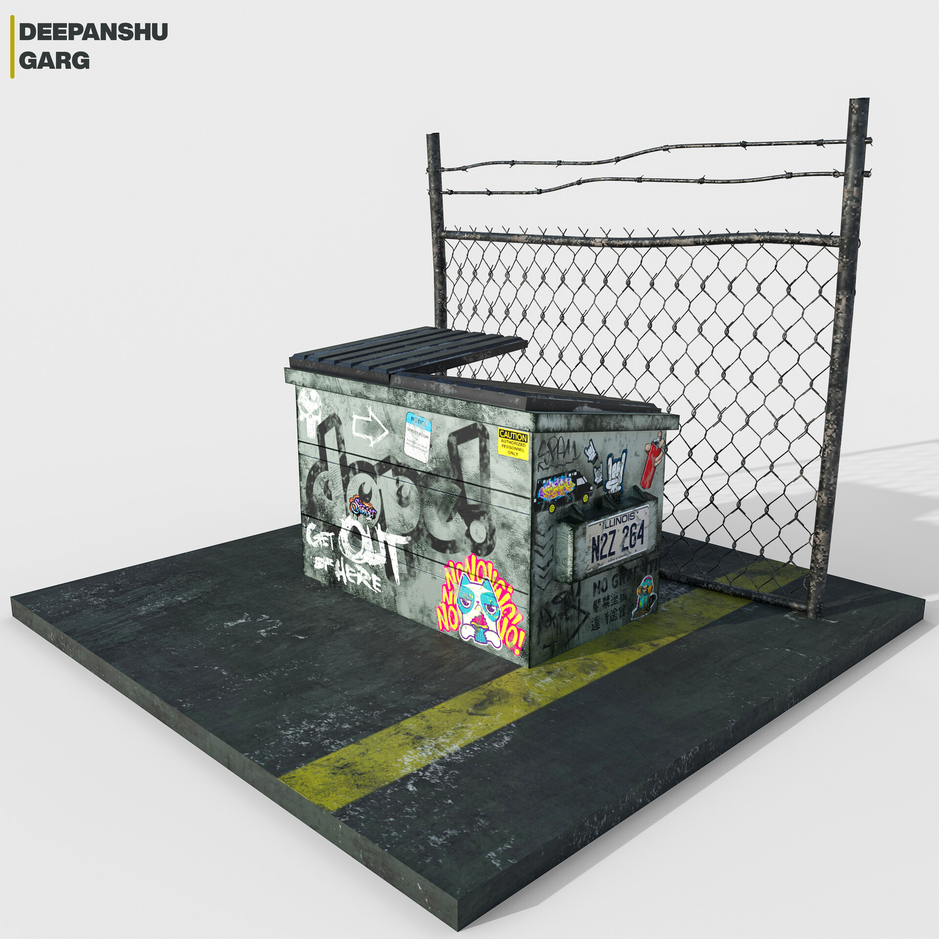 ArtStation - Garbage Bin