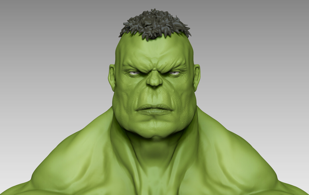 ArtStation - The Incredible Hulk #Practice Sculpt #WIP