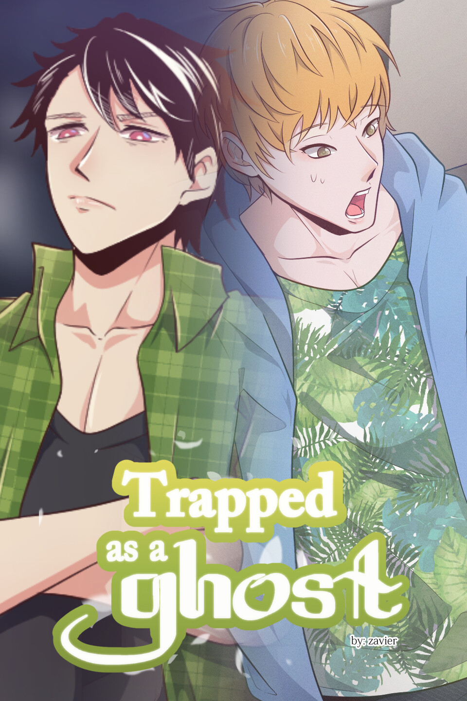 ArtStation - Trapped as a ghost - cover webtoon project