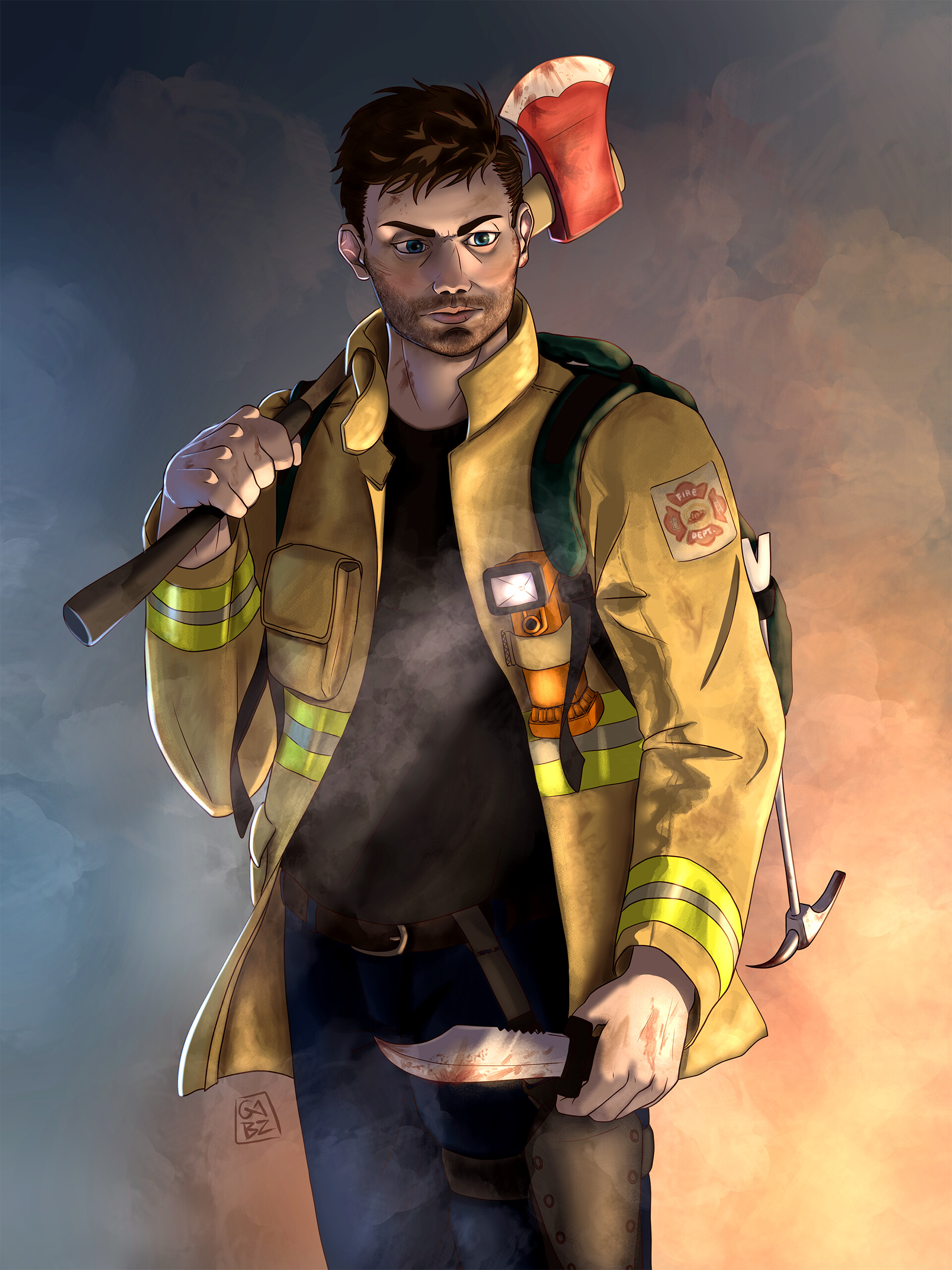 ArtStation - Apocalyptic Survivor - RPG Character Commission