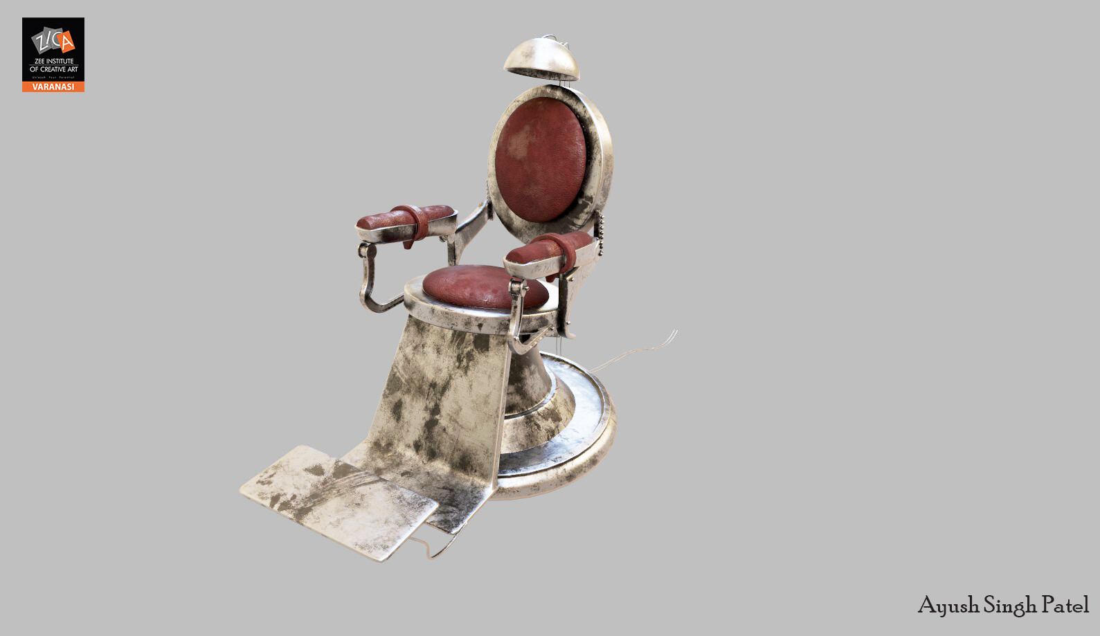 ArtStation - Barber electric chair 3 D model software used for this ...